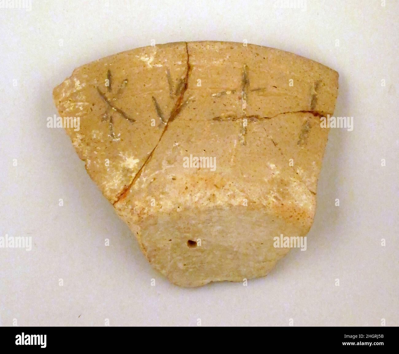 Limestone inscribed box fragment Cypriot Fragment of an inscribed box ...