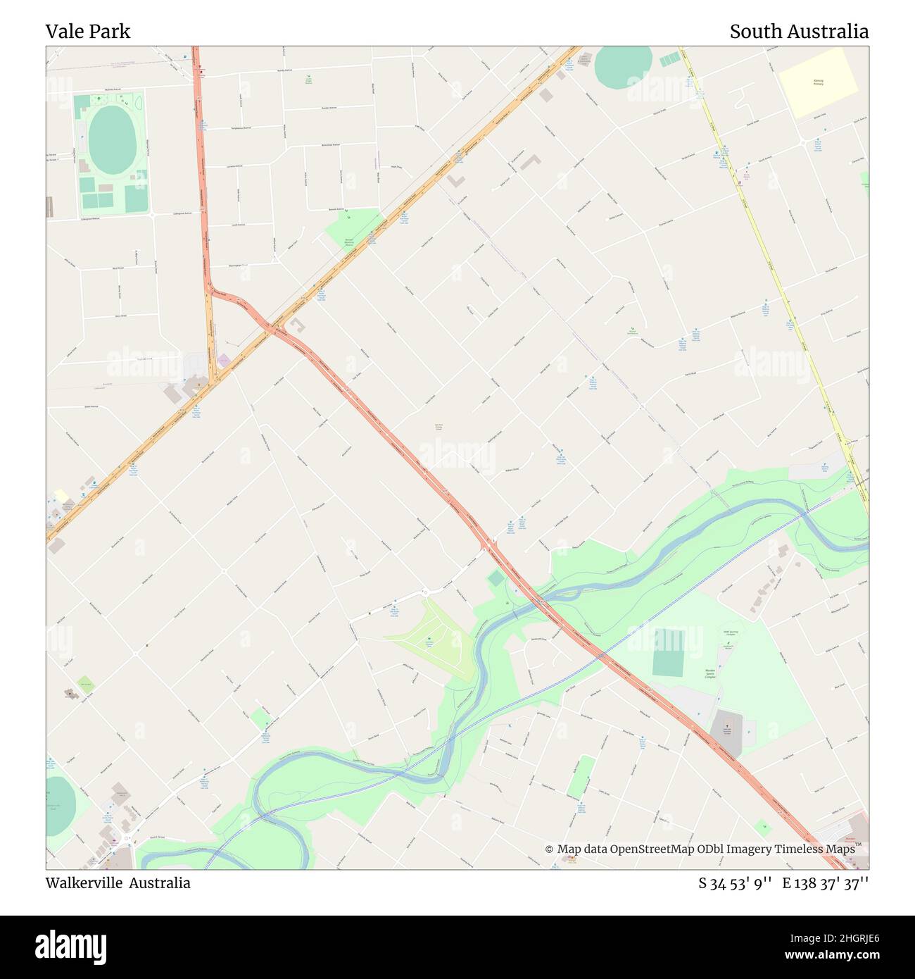 Map of walkerville hi-res stock photography and images - Alamy