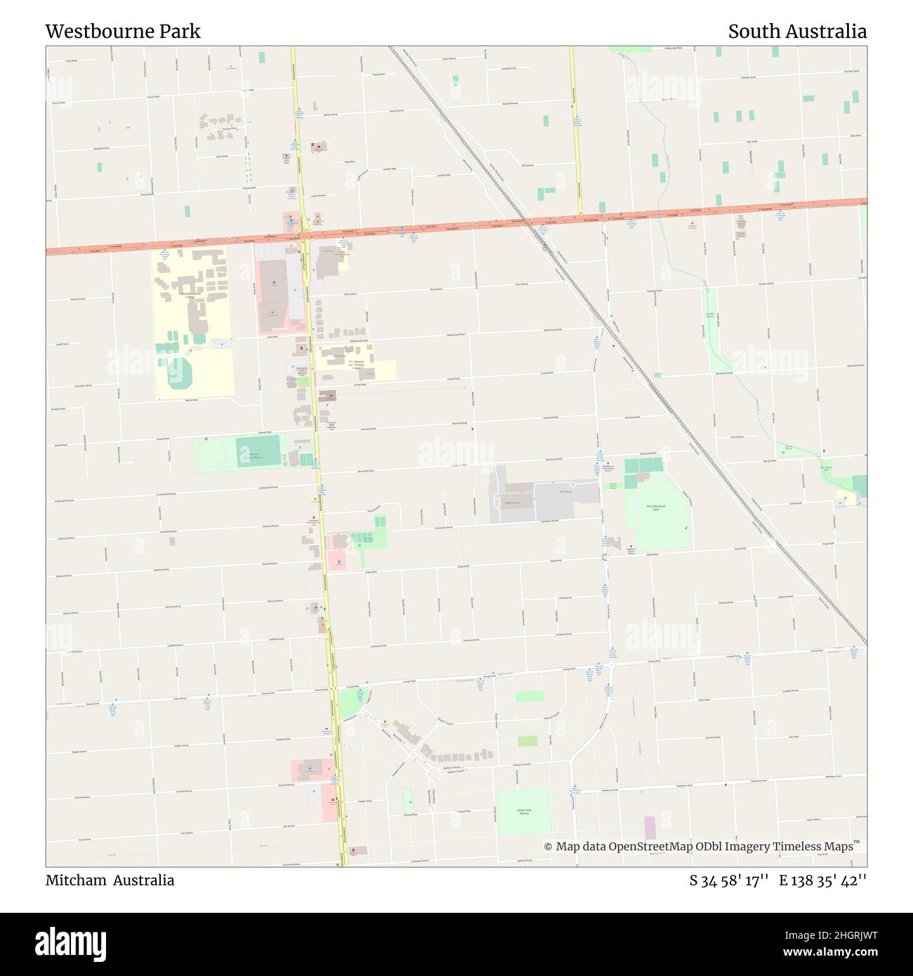 Westbourne Park, Mitcham, Australia, South Australia, S 34 58' 17'', E ...