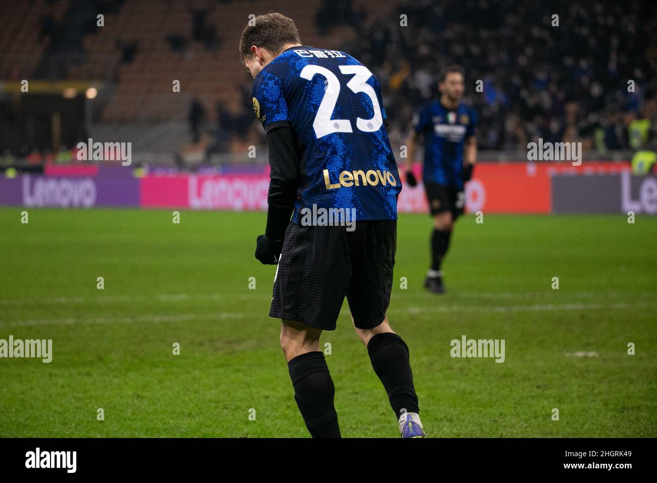Milan, Italy - january 22 2022 - Inter-Venezia serie A - barella nicolò ...