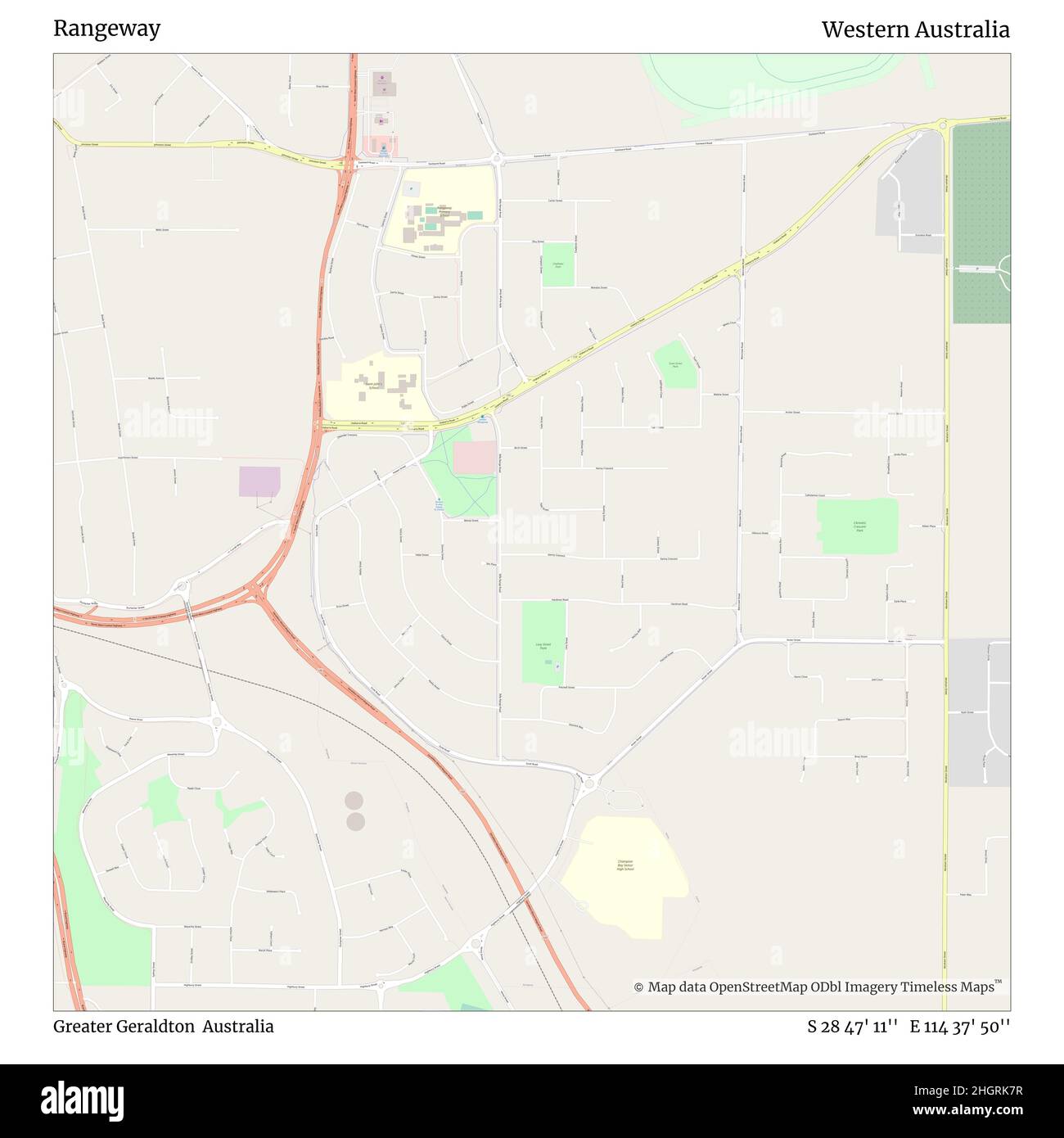 Map of geraldton hi-res stock photography and images - Alamy