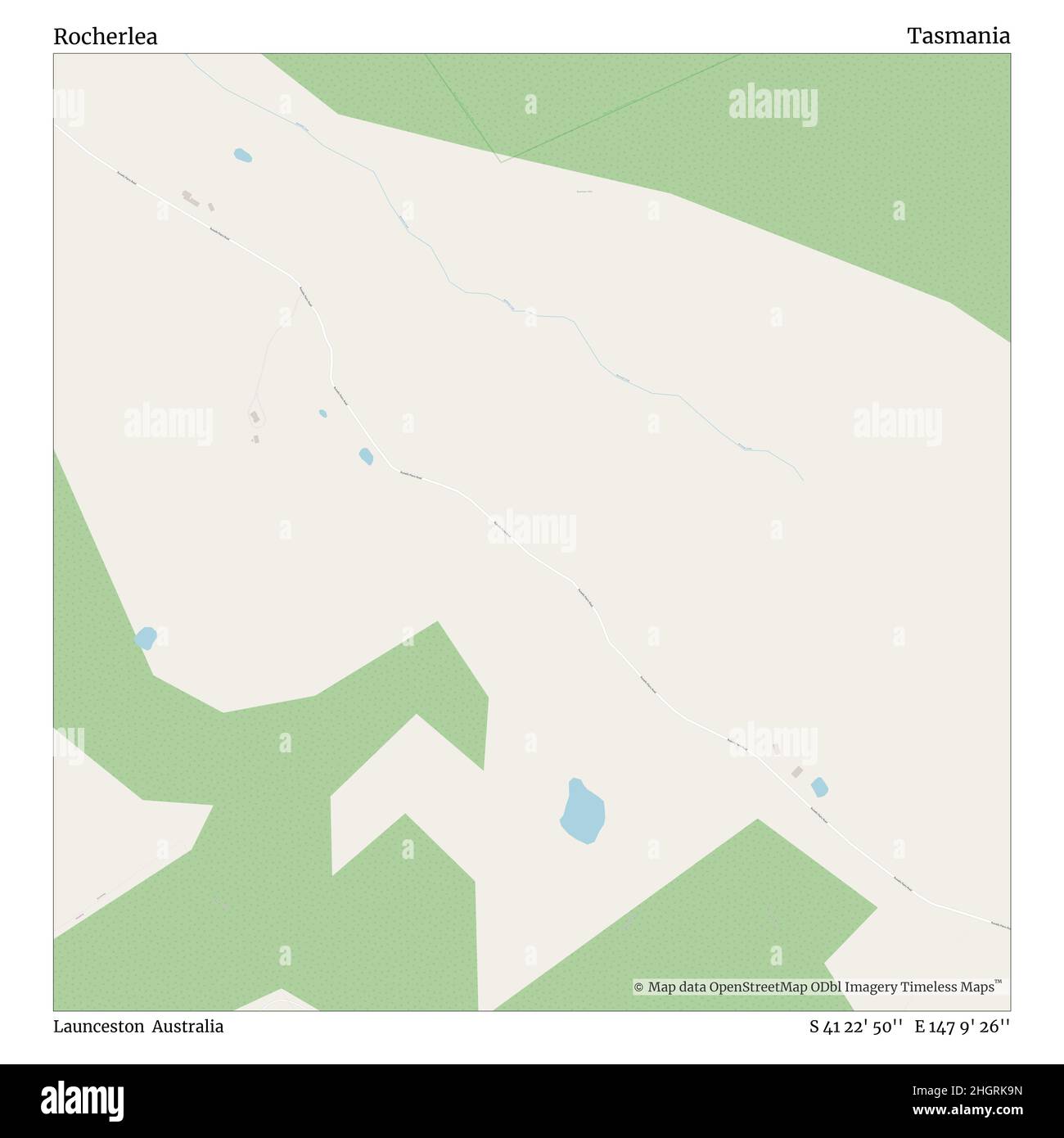 Launceston map Cut Out Stock Images & Pictures - Alamy