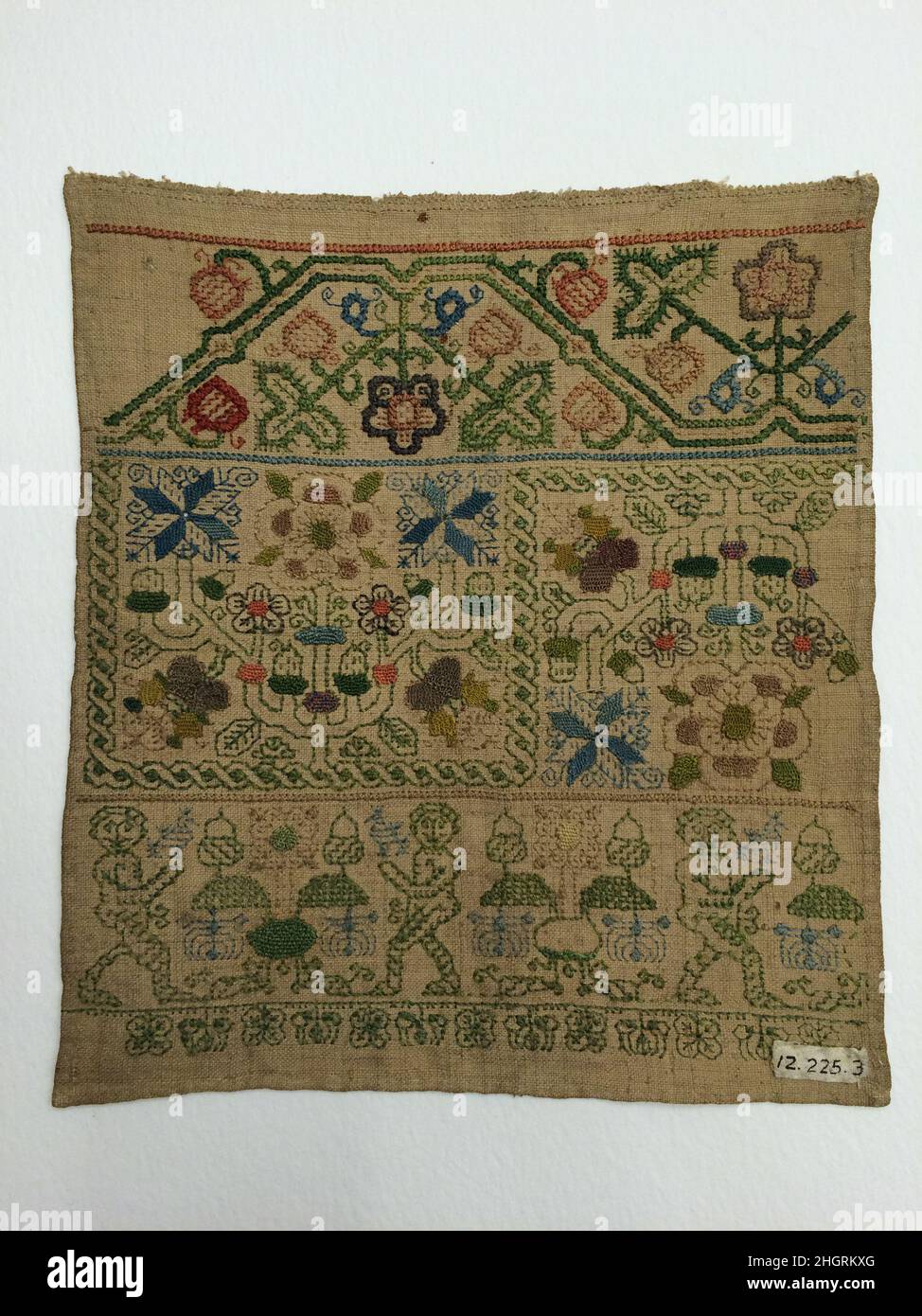 Embroidered band sampler ca. 1650 British Band samplers are composed of ...