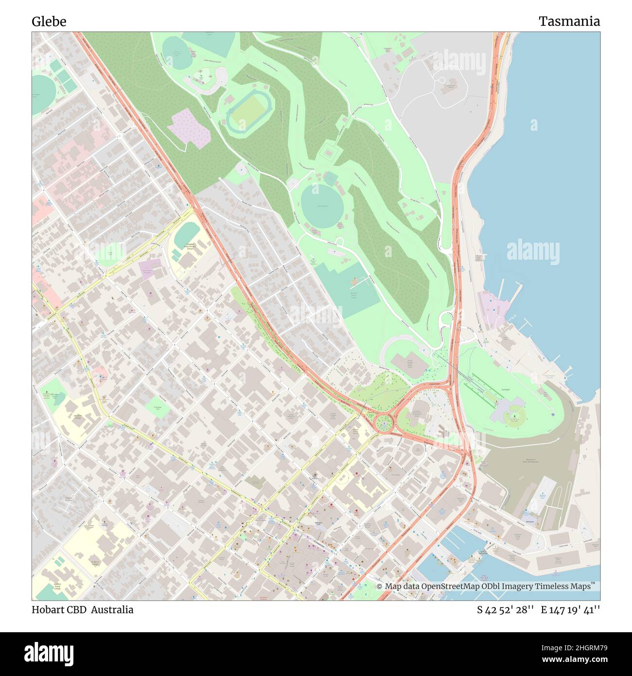 Hobart map hi-res stock photography and images - Alamy