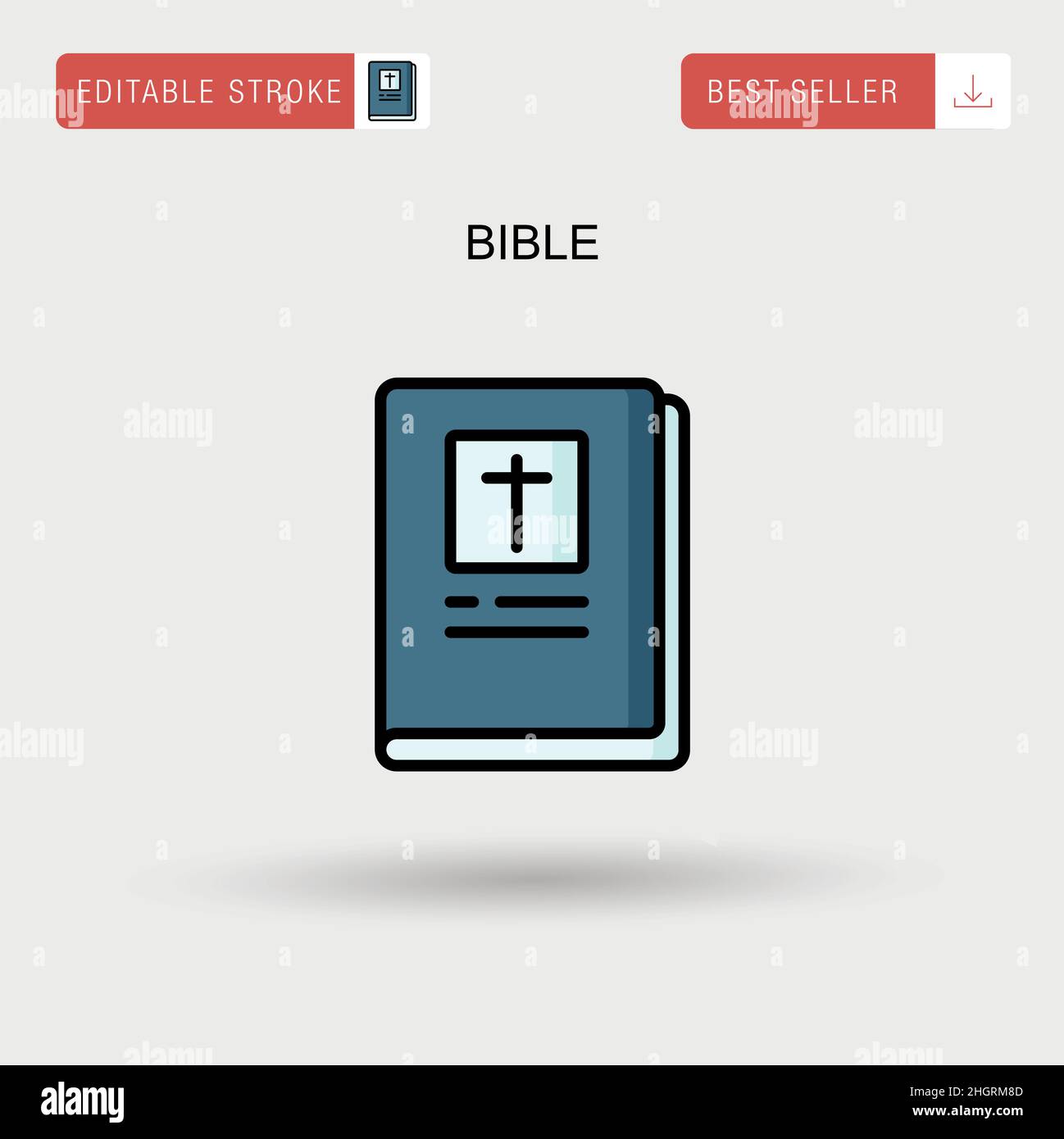 Bible Simple vector icon Stock Vector Image & Art - Alamy