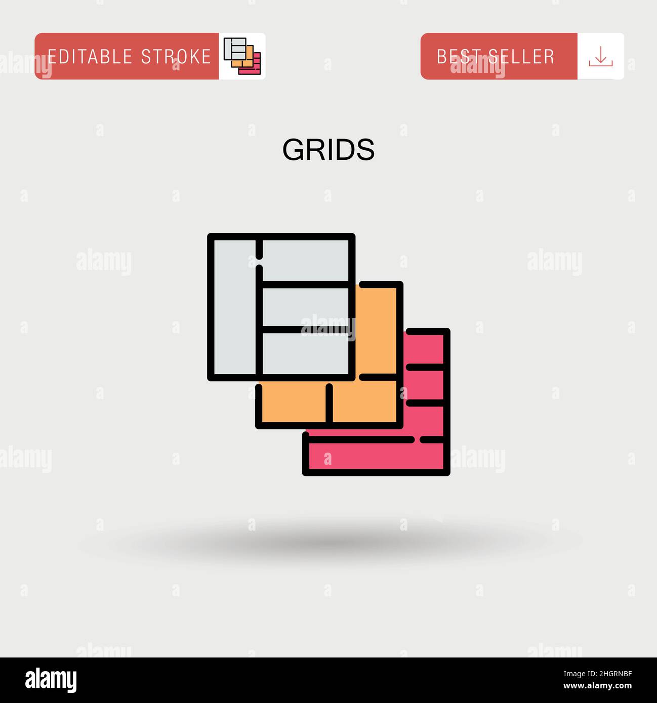 Grids Simple vector icon Stock Vector Image & Art - Alamy