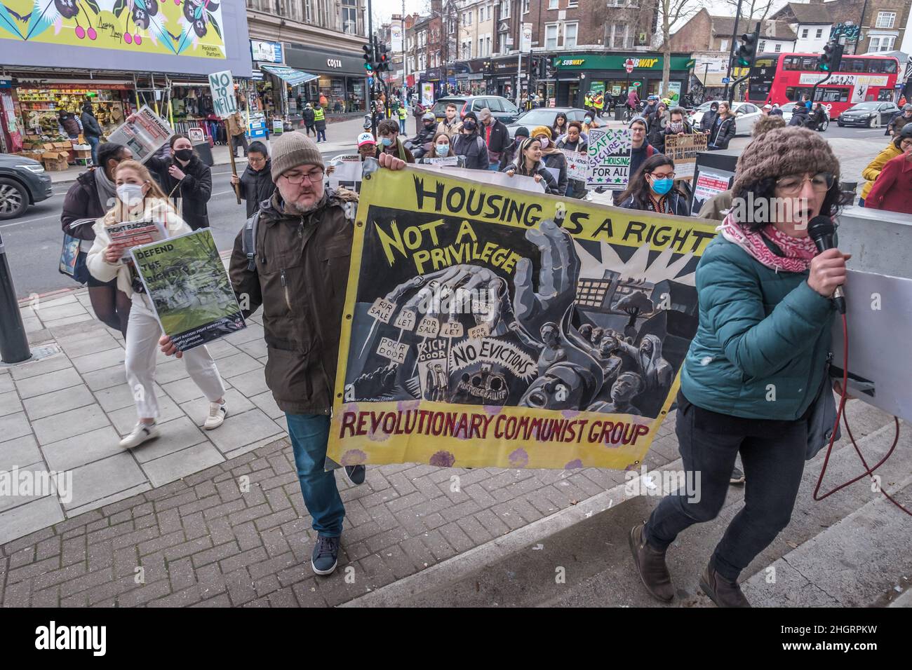 Decent housing how protest march hi-res stock photography and images ...