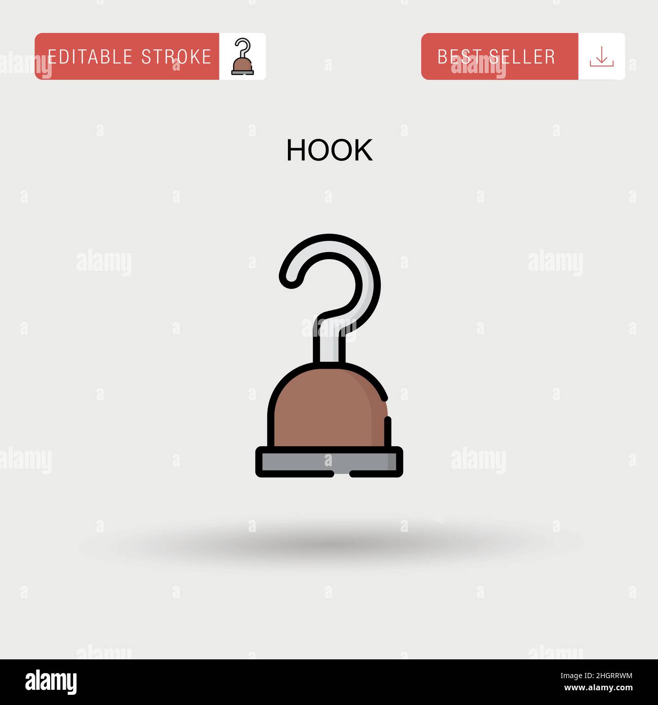 Abstract fishing hook logo hi-res stock photography and images - Alamy