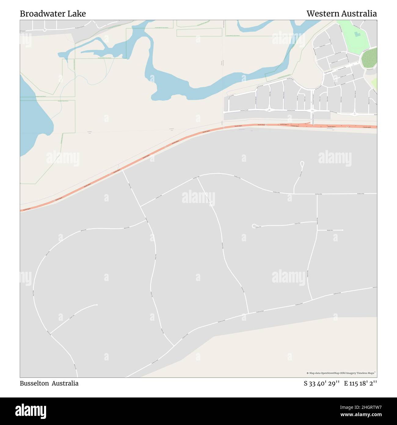 Map of broadwater hi-res stock photography and images - Alamy