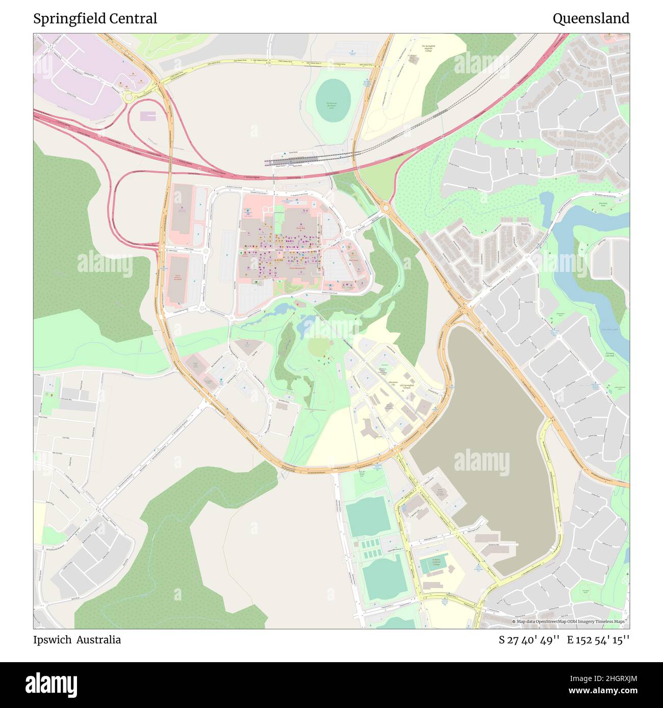 Springfield Central, Ipswich, Australia, Queensland, S 27 40' 49'', E ...