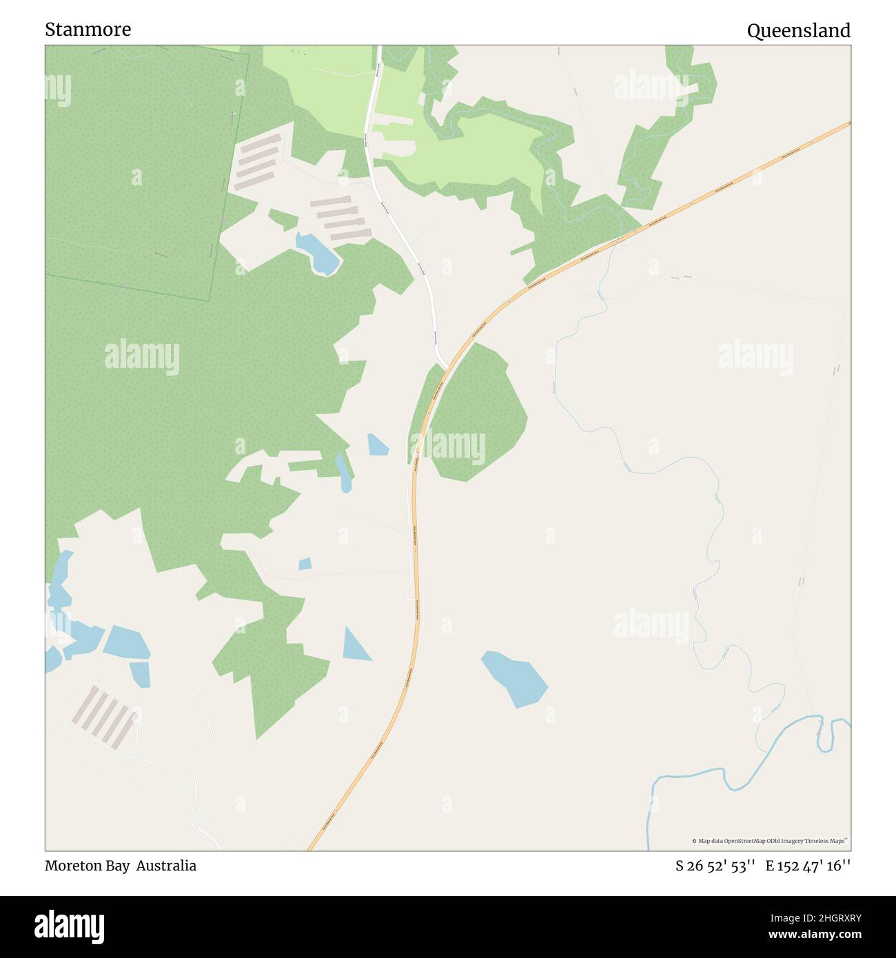 Stanmore, Moreton Bay, Australia, Queensland, S 26 52' 53'', E 152 47 ...