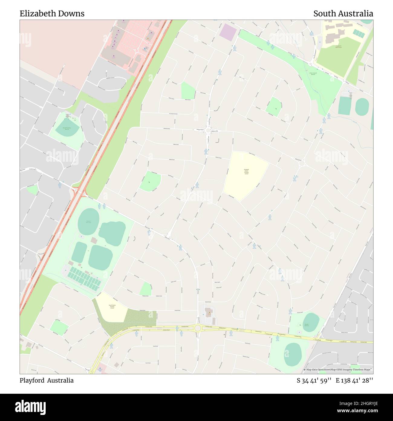 Map of elizabeth hi-res stock photography and images - Alamy