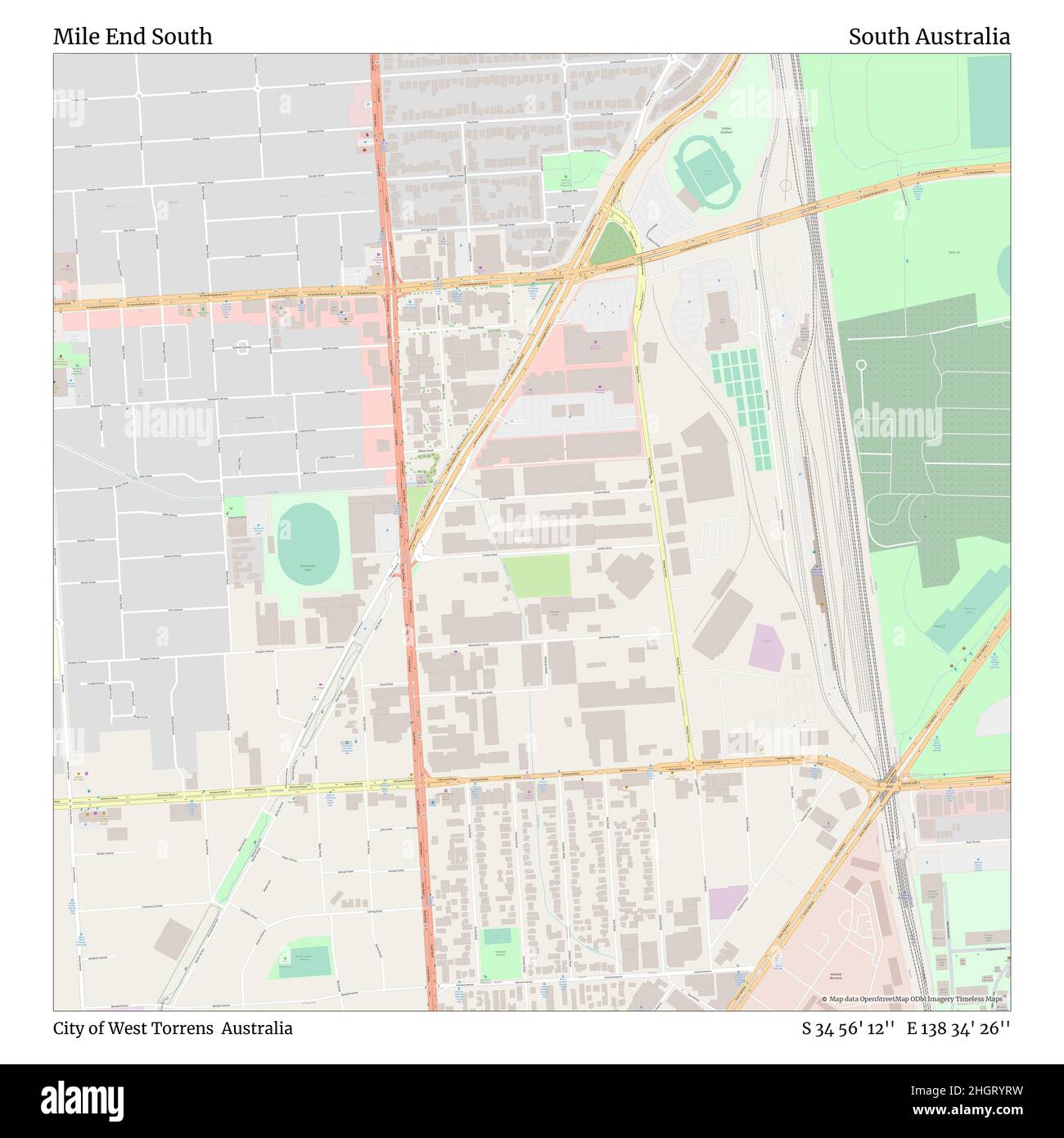 Mile End South, City of West Torrens, Australia, South Australia, S 34 ...