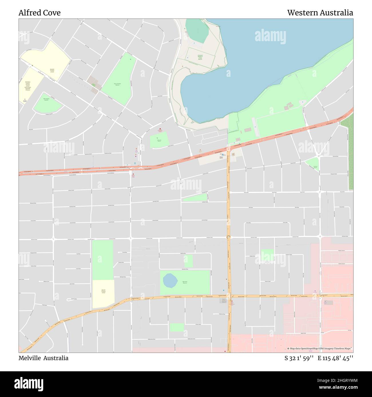 Alfred Cove, Melville, Australia, Western Australia, S 32 1' 59'', E ...