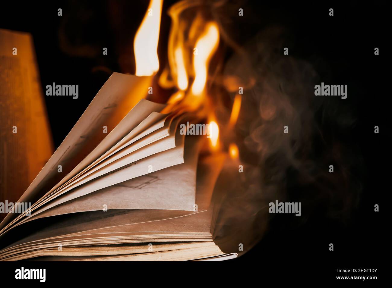 Burning Book Fahrenheit 451