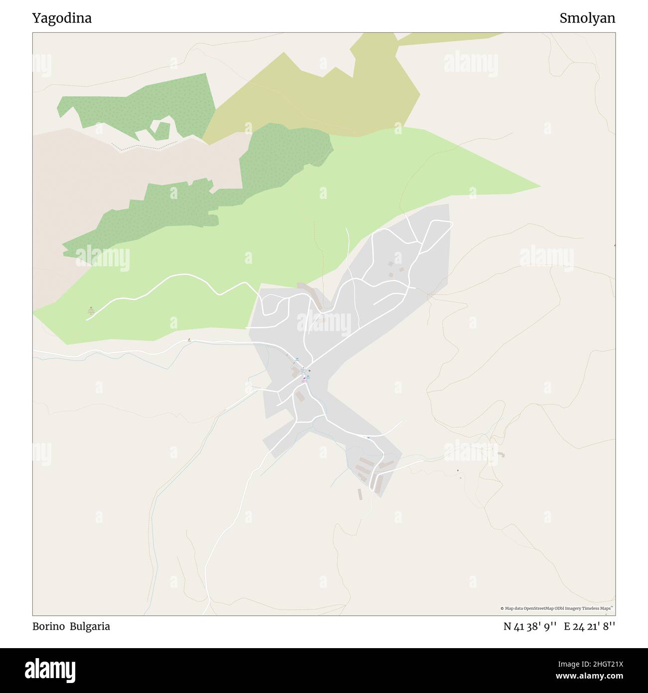 Yagodina, Borino, Bulgaria, Smolyan, N 41 38' 9'', E 24 21' 8'', map ...