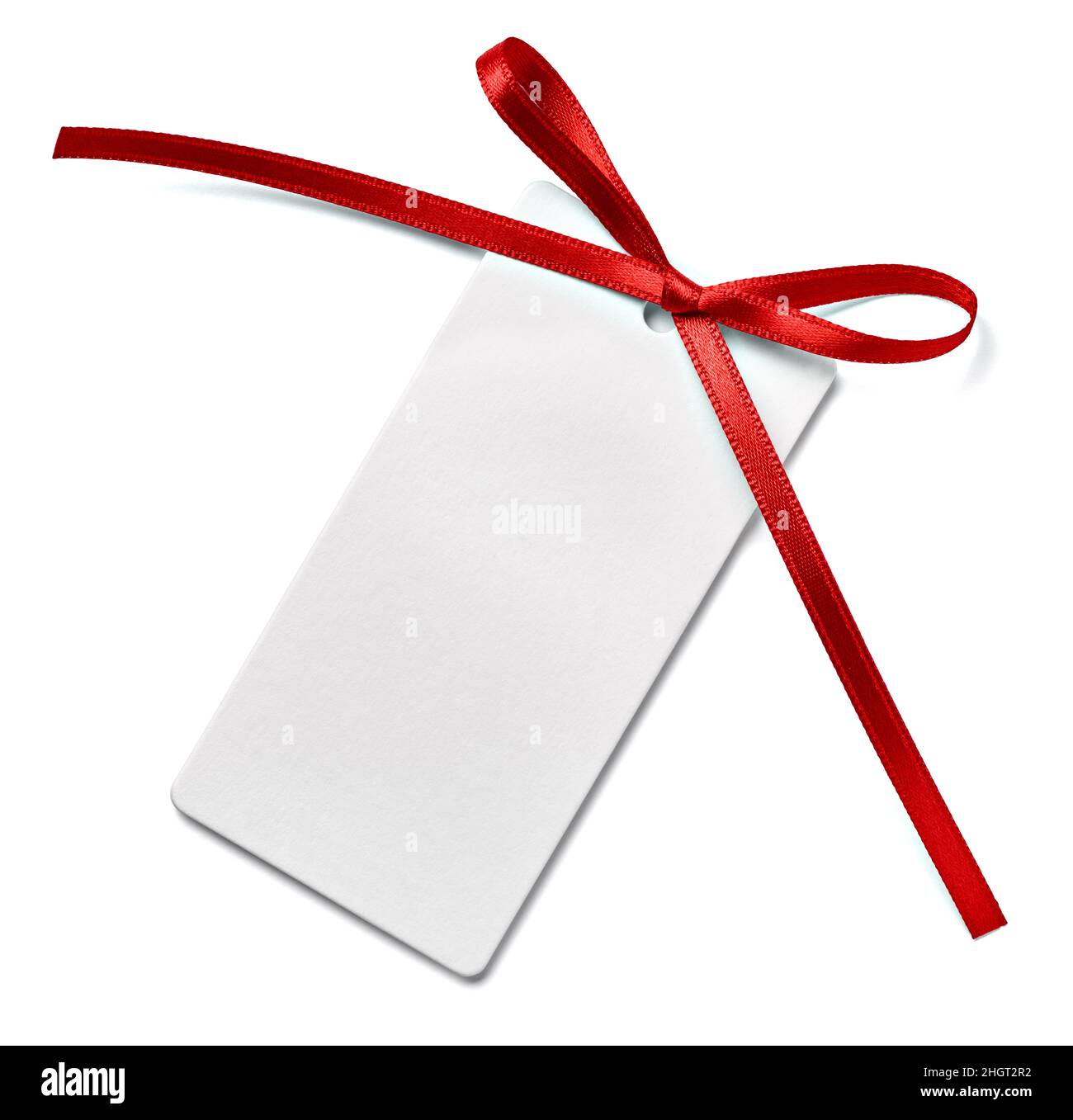 note greeting card red ribbon Stock Photo - Alamy