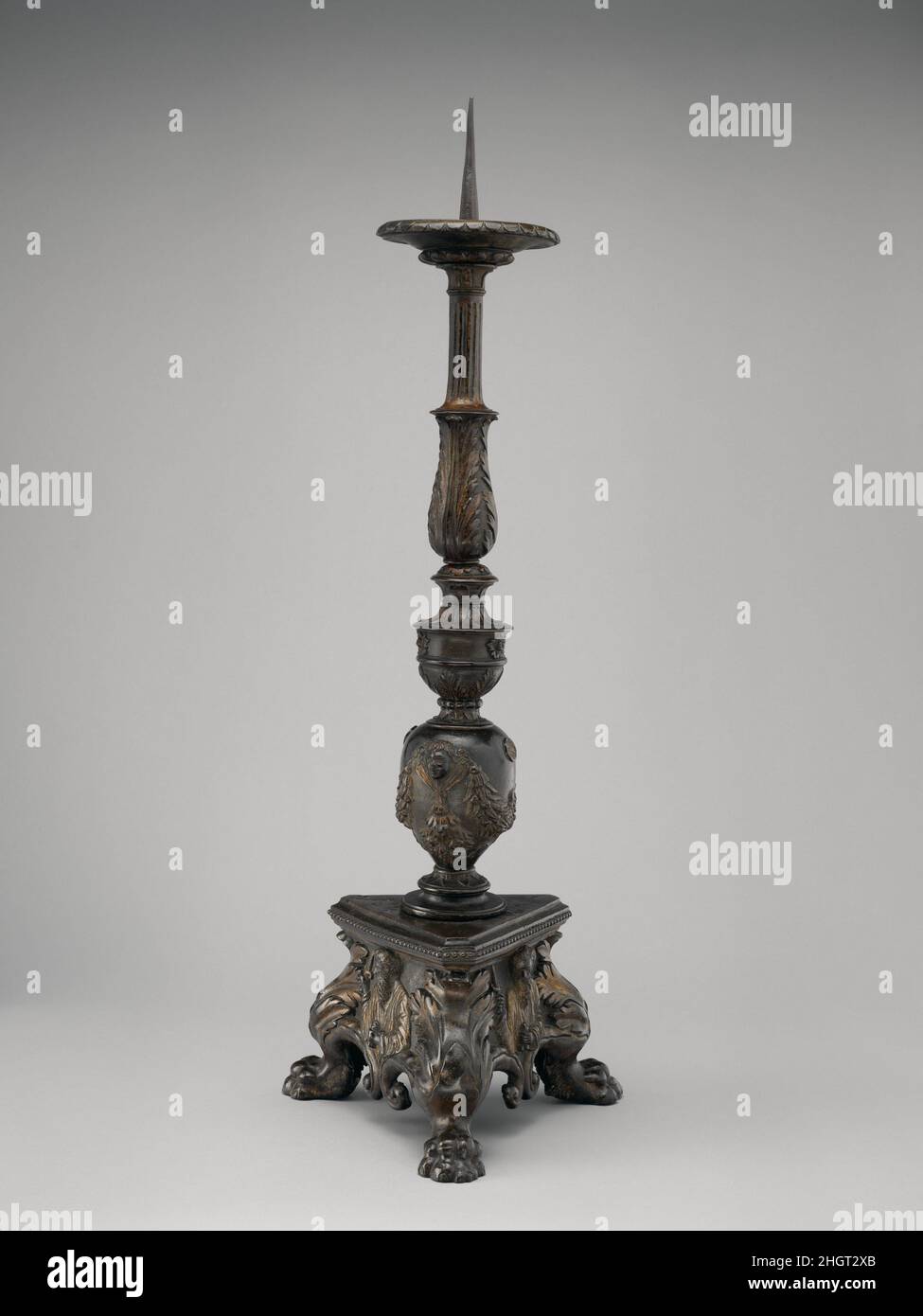 Altar Candlestick with Busts in Relief of Saints Peter and Paul (one of ...