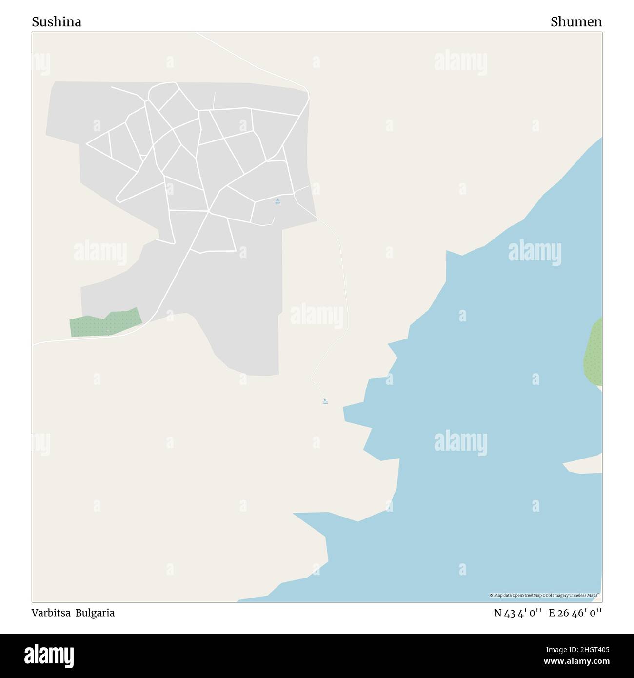 Sushina, Varbitsa, Bulgaria, Shumen, N 43 4' 0'', E 26 46' 0'', map ...