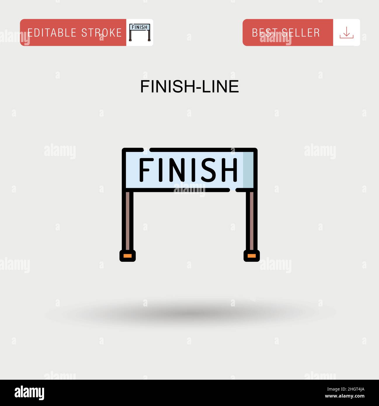Champion finish icon simple hi-res stock photography and images - Alamy