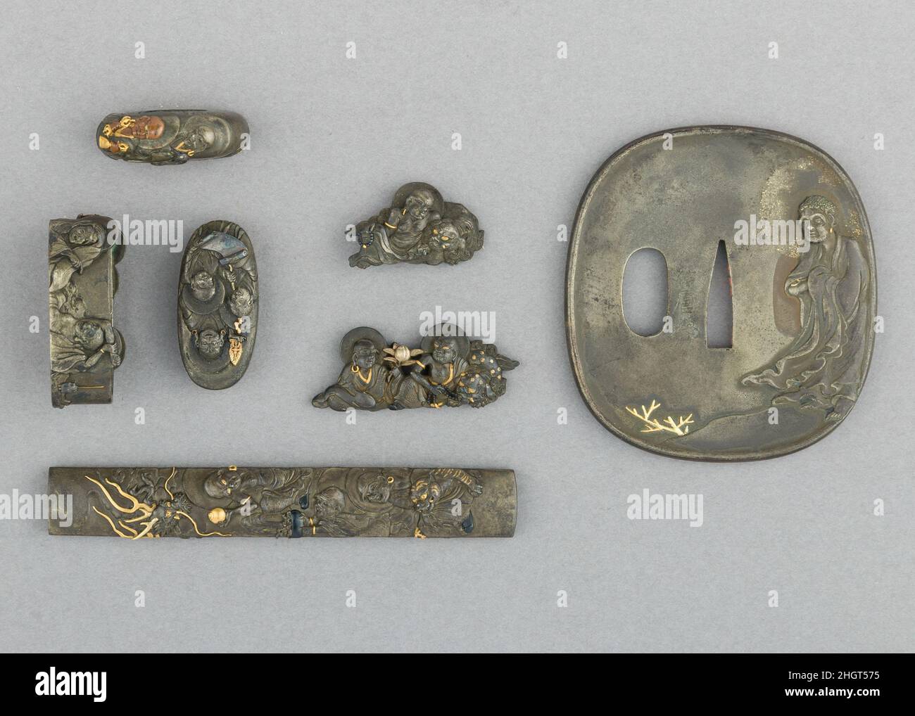 Set of Sword Fittings (Mitokoromono) ca. 1615–1868 Japanese A ...