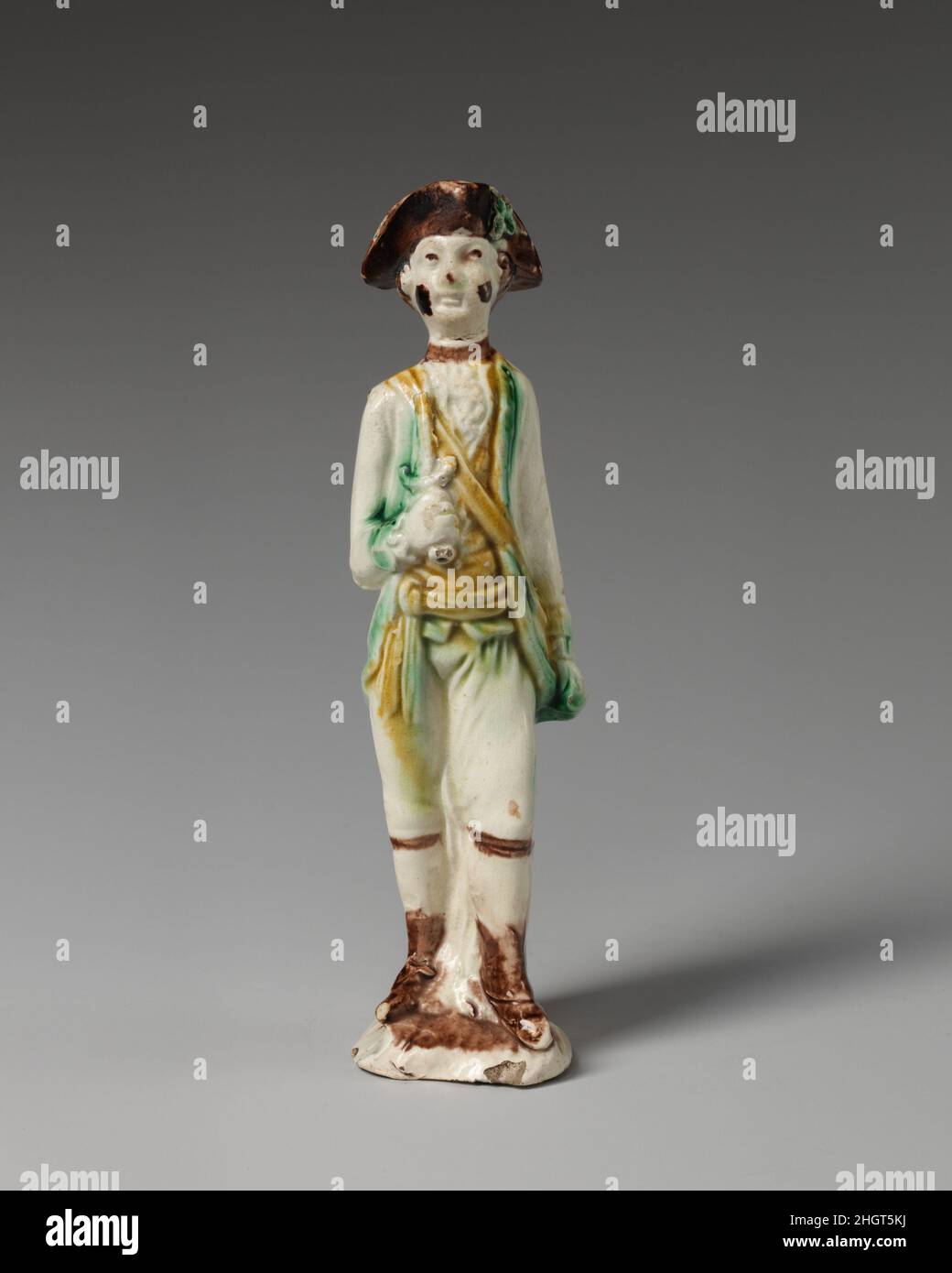 Figure of a soldier ca. 1760 Style of Whieldon type. Figure of a ...