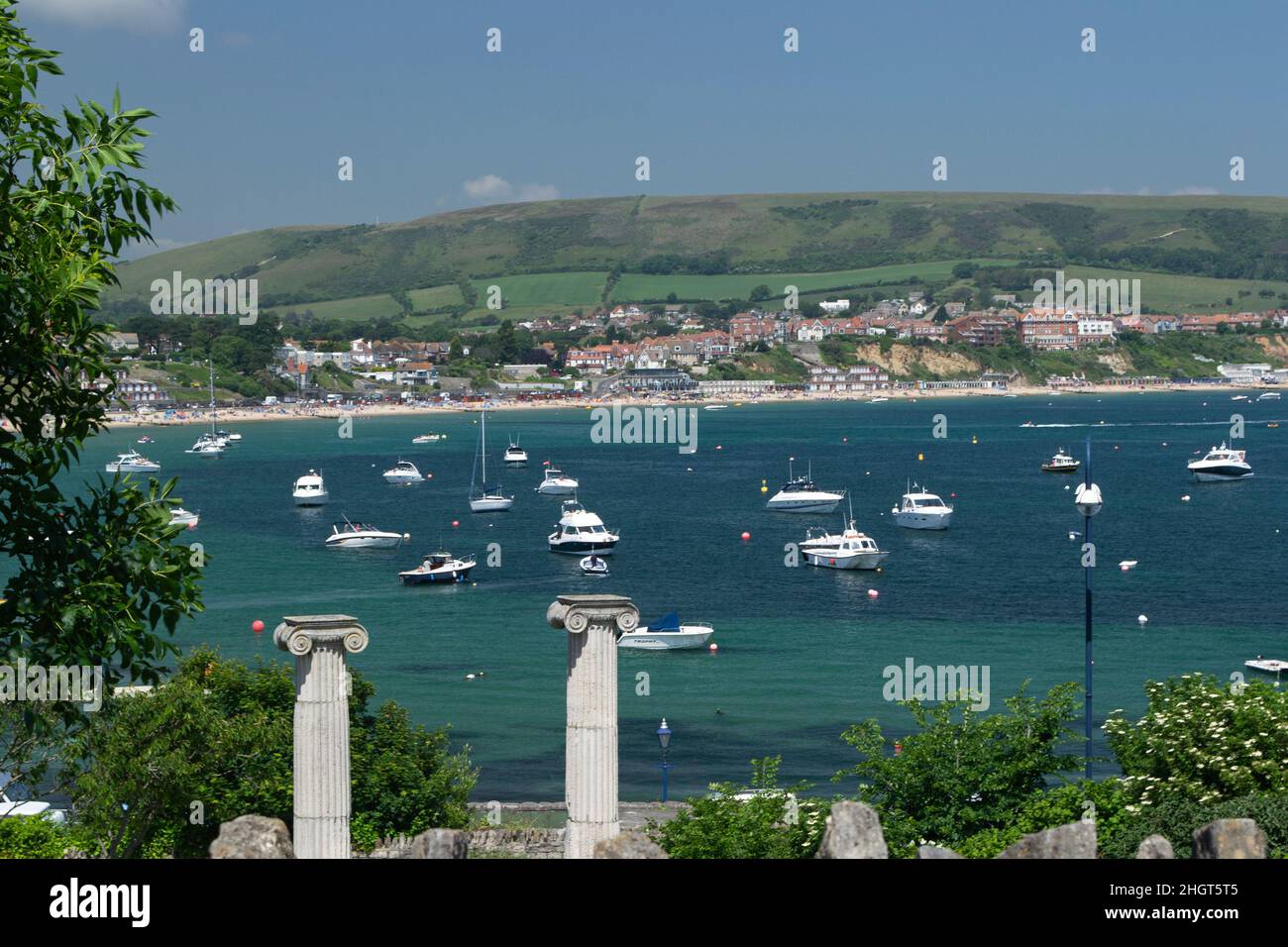 Swanage bay view hi-res stock photography and images - Alamy