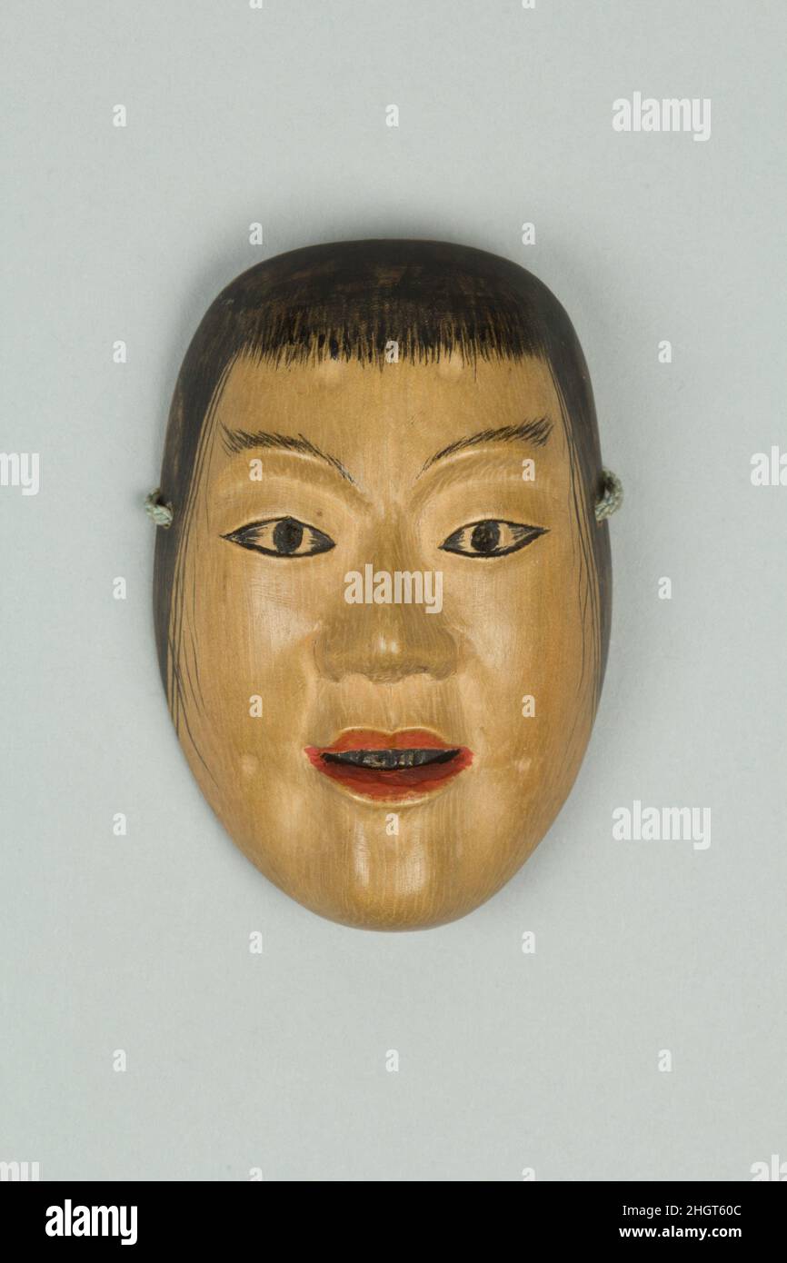 Netsuke: Miniature Noh Mask of Dai Doji 18th century Japan. Netsuke ...