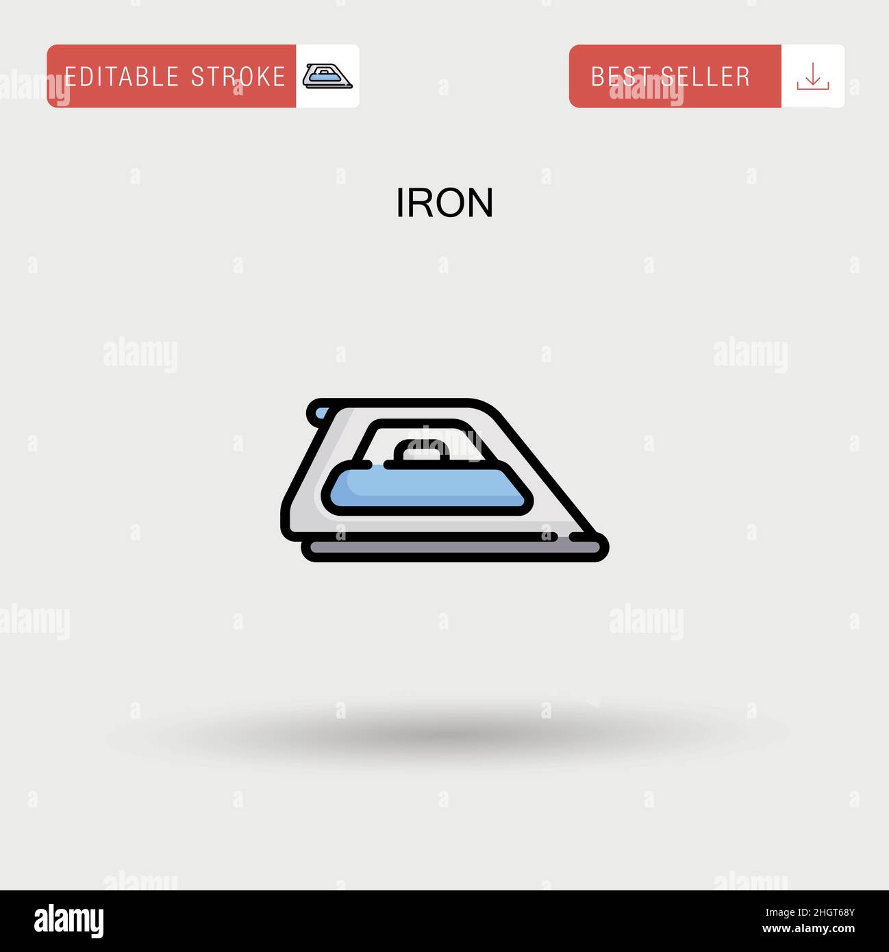 Iron Simple vector icon Stock Vector Image & Art - Alamy