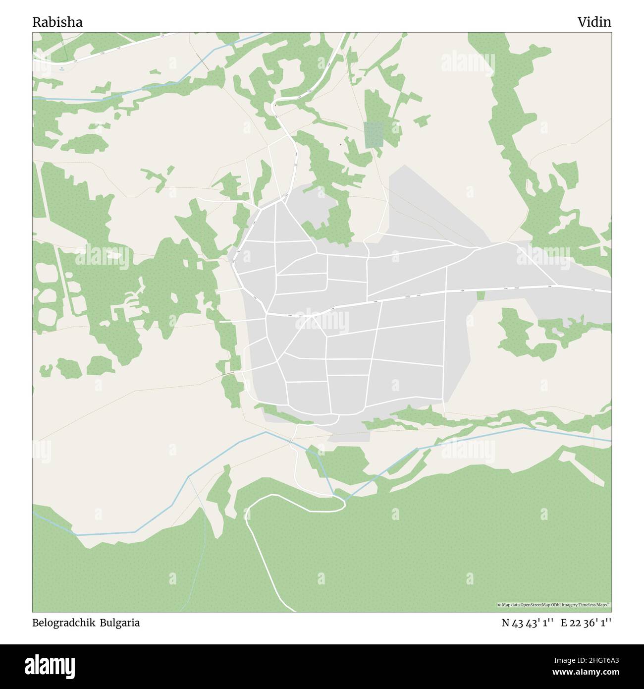 Rabisha, Belogradchik, Bulgaria, Vidin, N 43 43' 1'', E 22 36' 1'', map ...