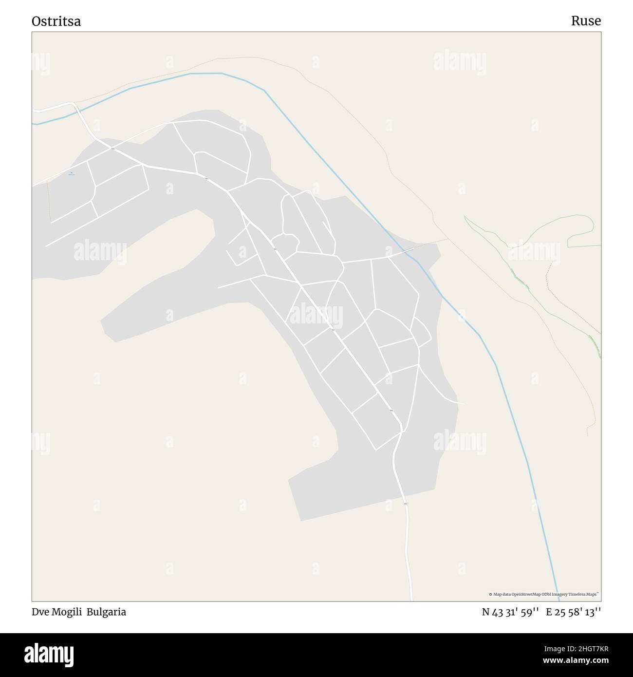 Ostritsa, Dve Mogili, Bulgaria, Ruse, N 43 31' 59'', E 25 58' 13'', map ...