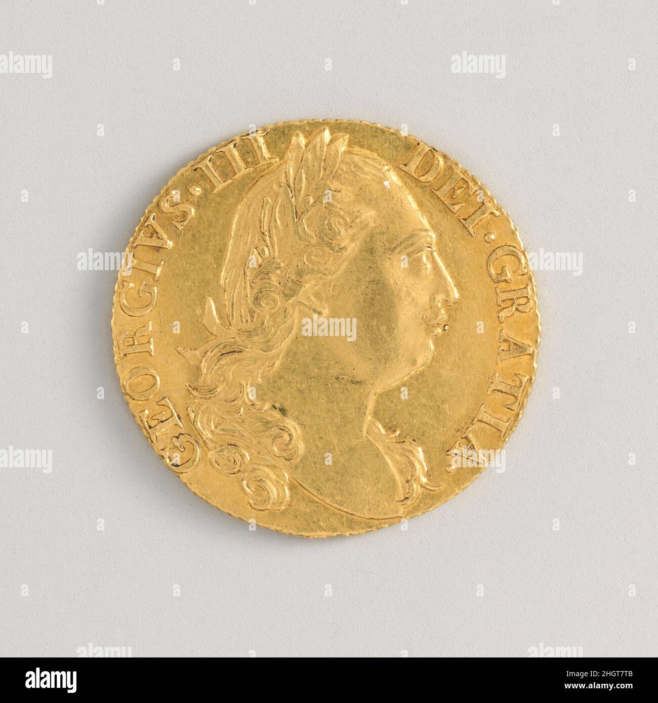 George III guinea 1777 Medalist: Thomas Pingo Italian. George III ...