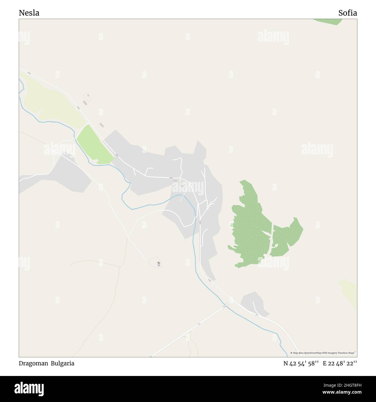 Nesla, Dragoman, Bulgaria, Sofia, N 42 54' 58'', E 22 48' 22'', map ...