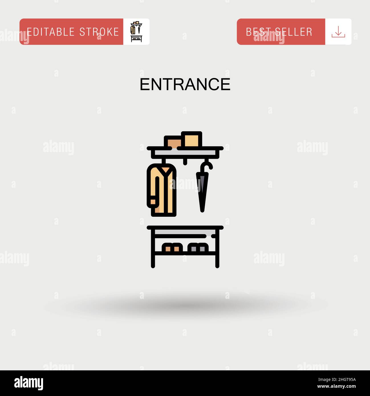 Entrance Simple vector icon Stock Vector Image & Art - Alamy