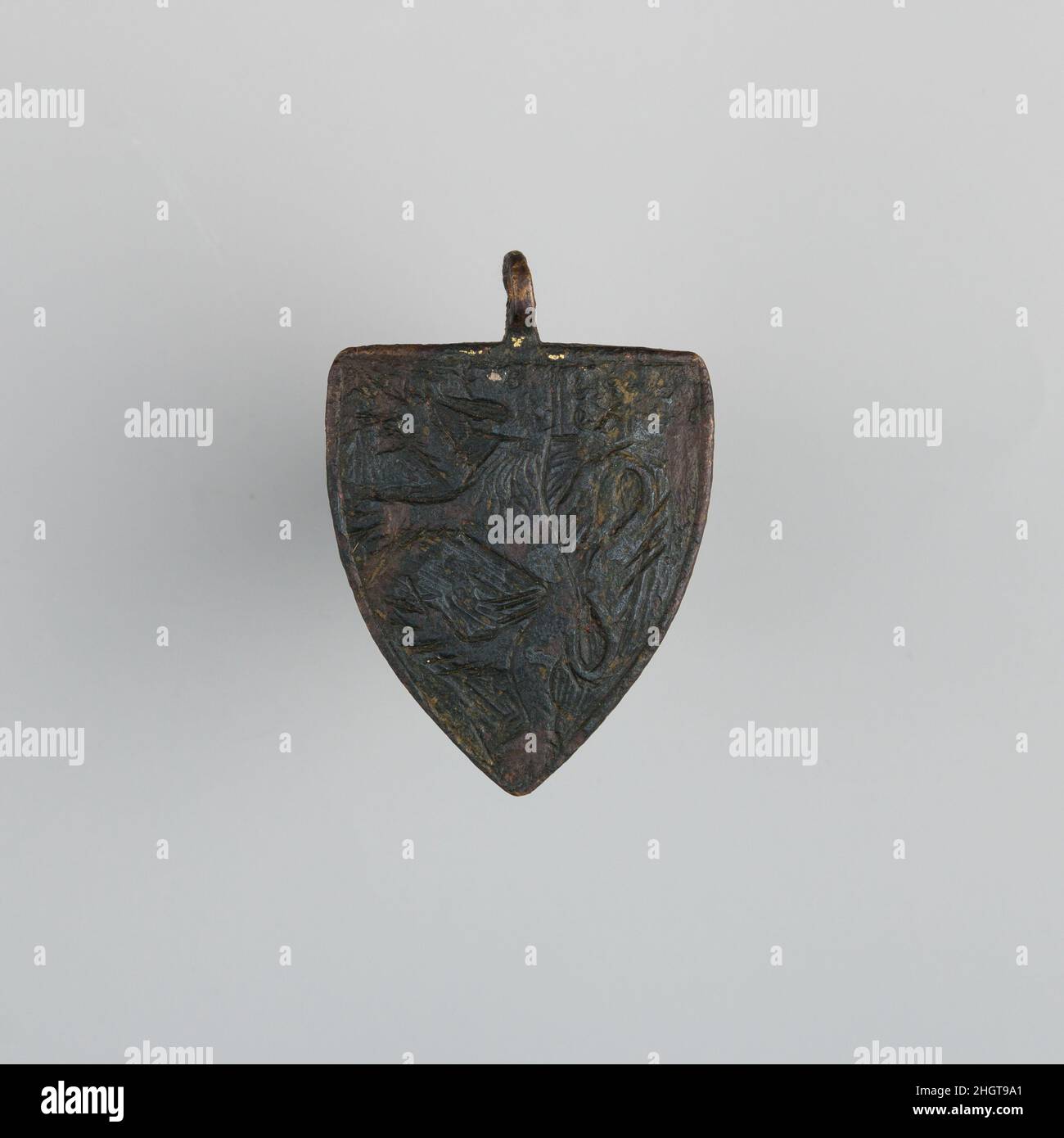 Badge or Harness Pendant 14th century possibly Spanish Heraldry, or ...