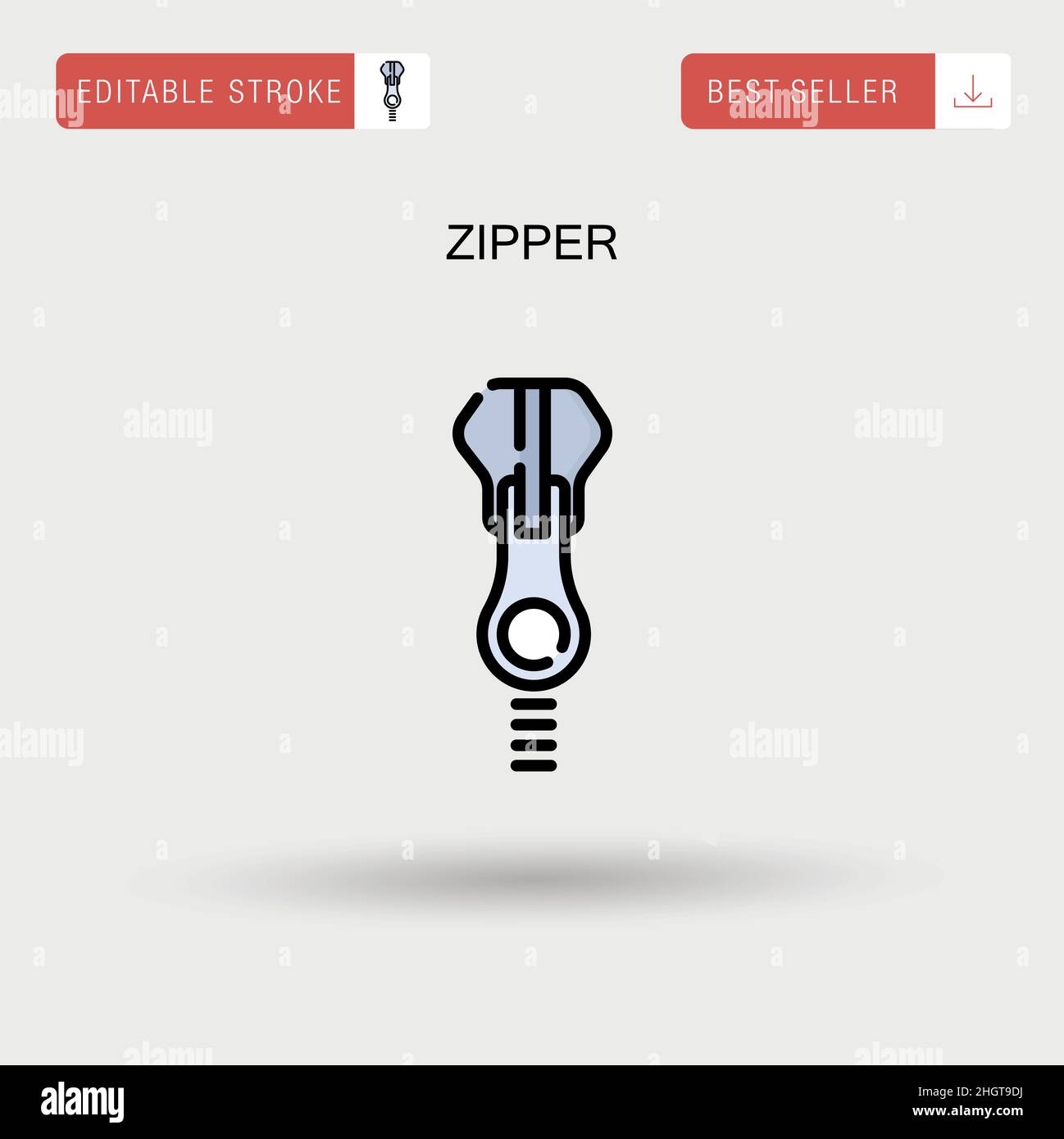 Zipper icon hi-res stock photography and images - Alamy