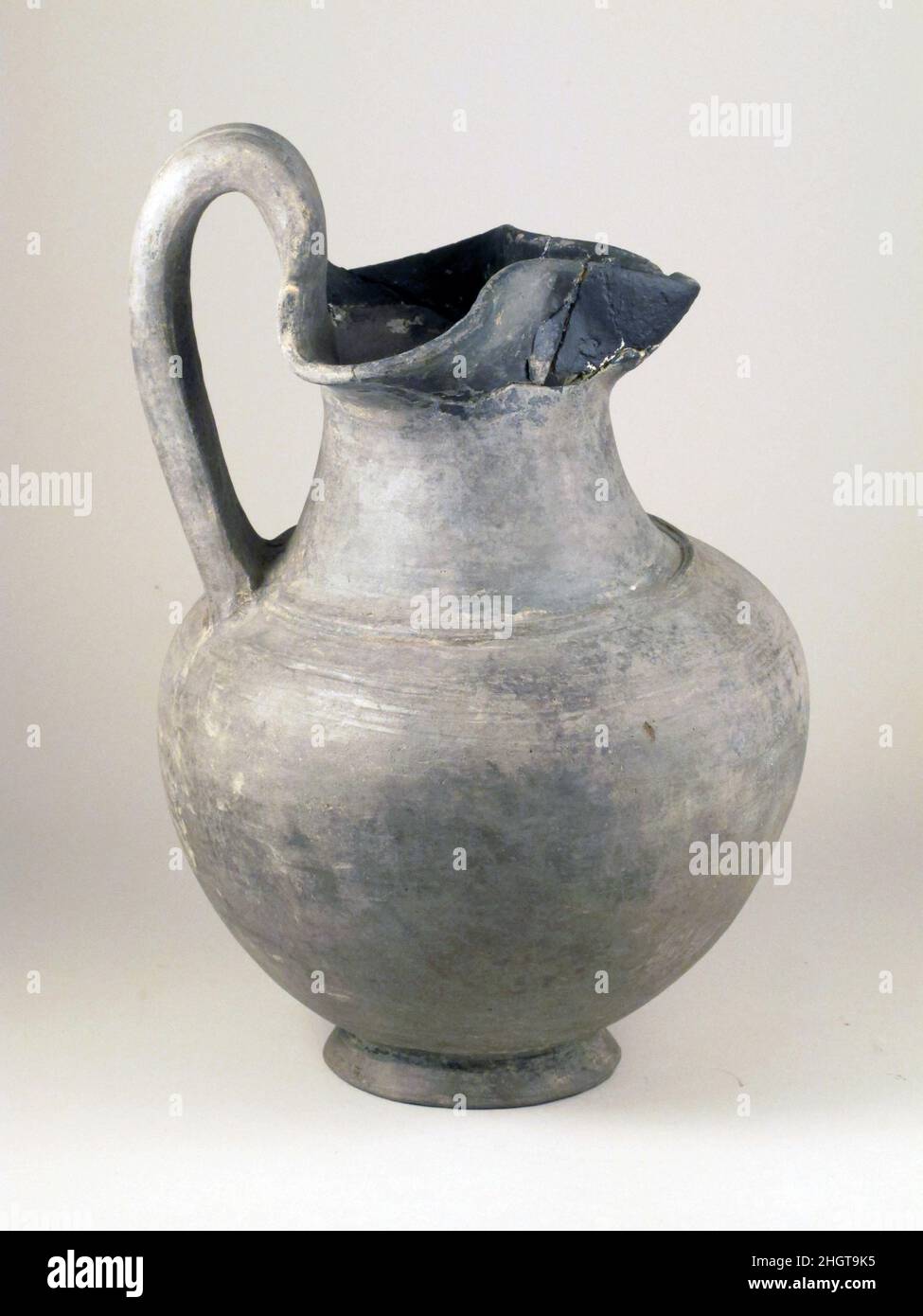 Jug 3rd quarter of the 7th century B.C. Etruscan Trefoil lip, a ridge ...
