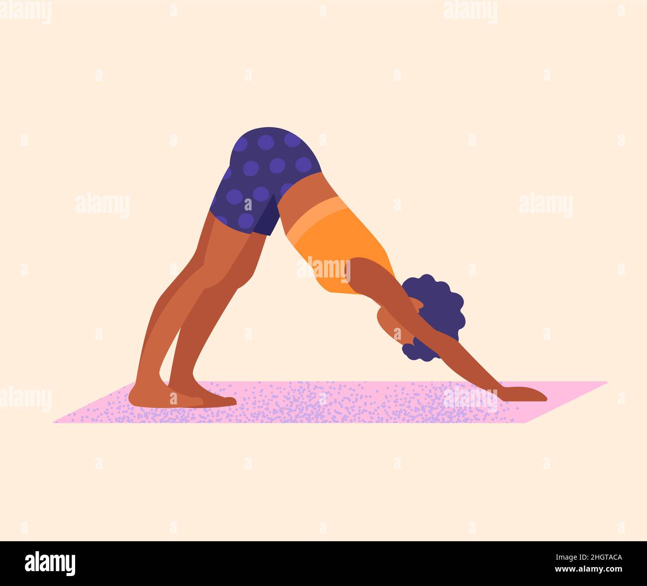 Yoga or stretching concept Stock Vector Image & Art - Alamy