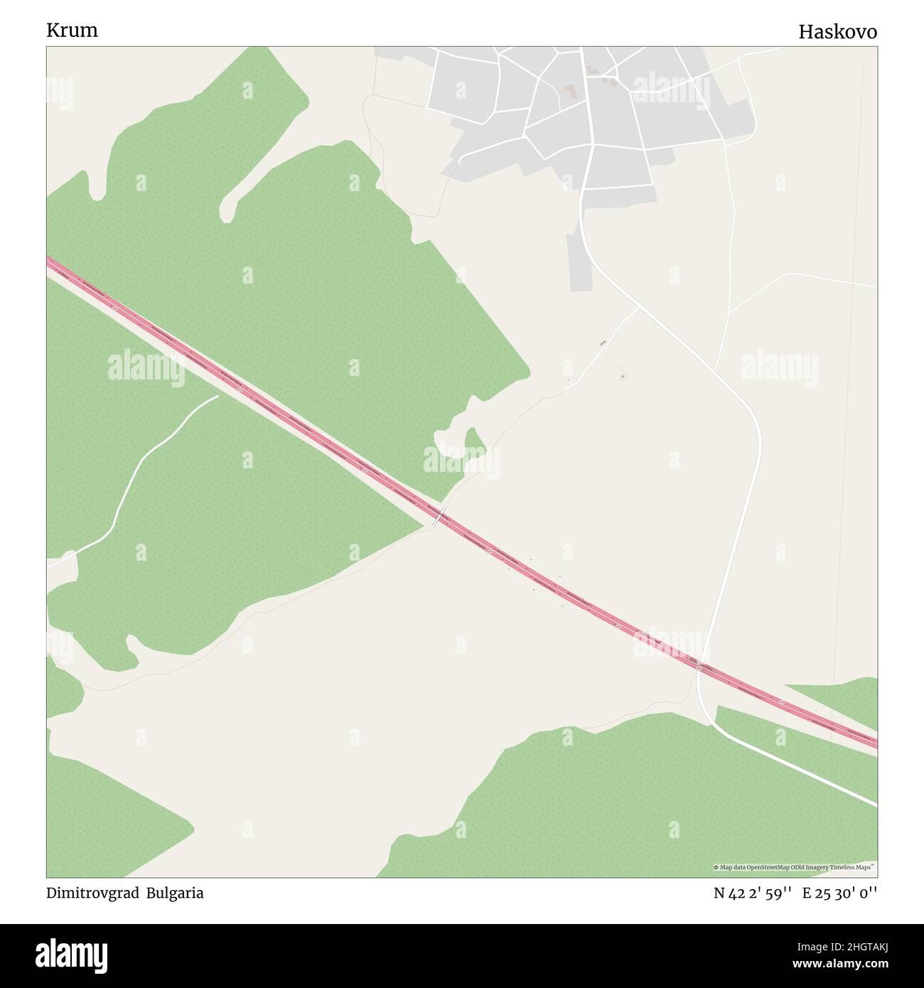 Krum, Dimitrovgrad, Bulgaria, Haskovo, N 42 2' 59'', E 25 30' 0'', map ...