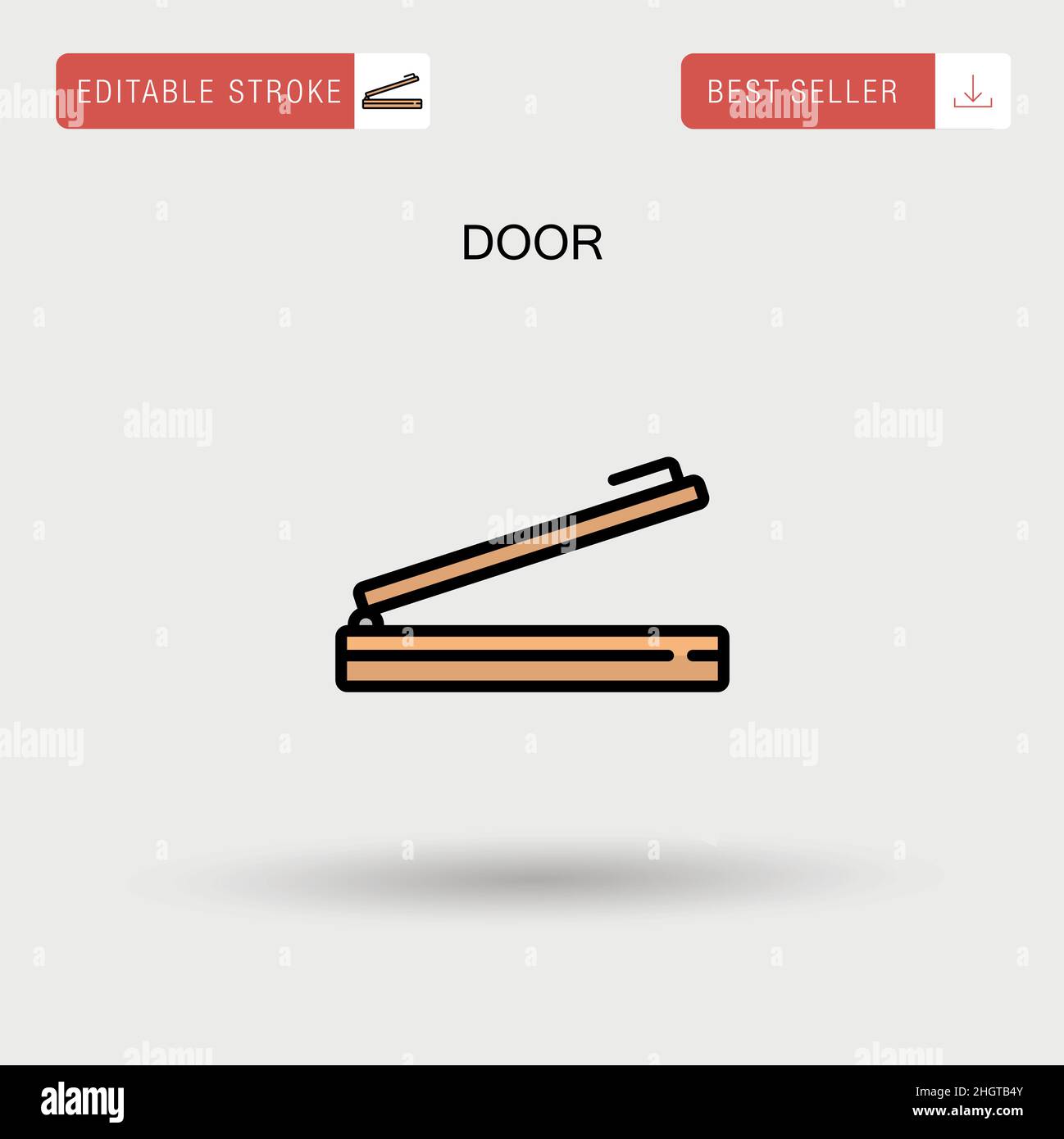 Door Simple vector icon Stock Vector Image & Art - Alamy