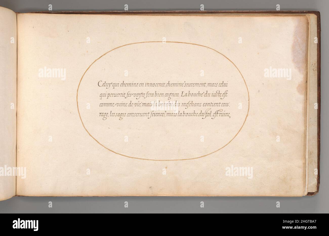 Calligraphic Excersize in French early 17th century Anonymous ...