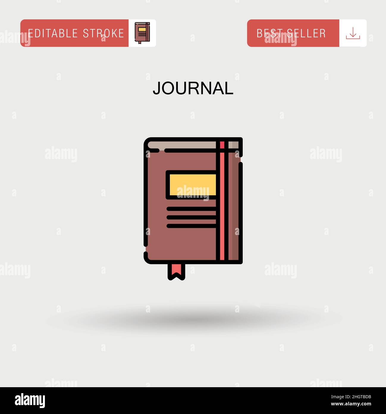 Journal Simple vector icon Stock Vector Image & Art - Alamy