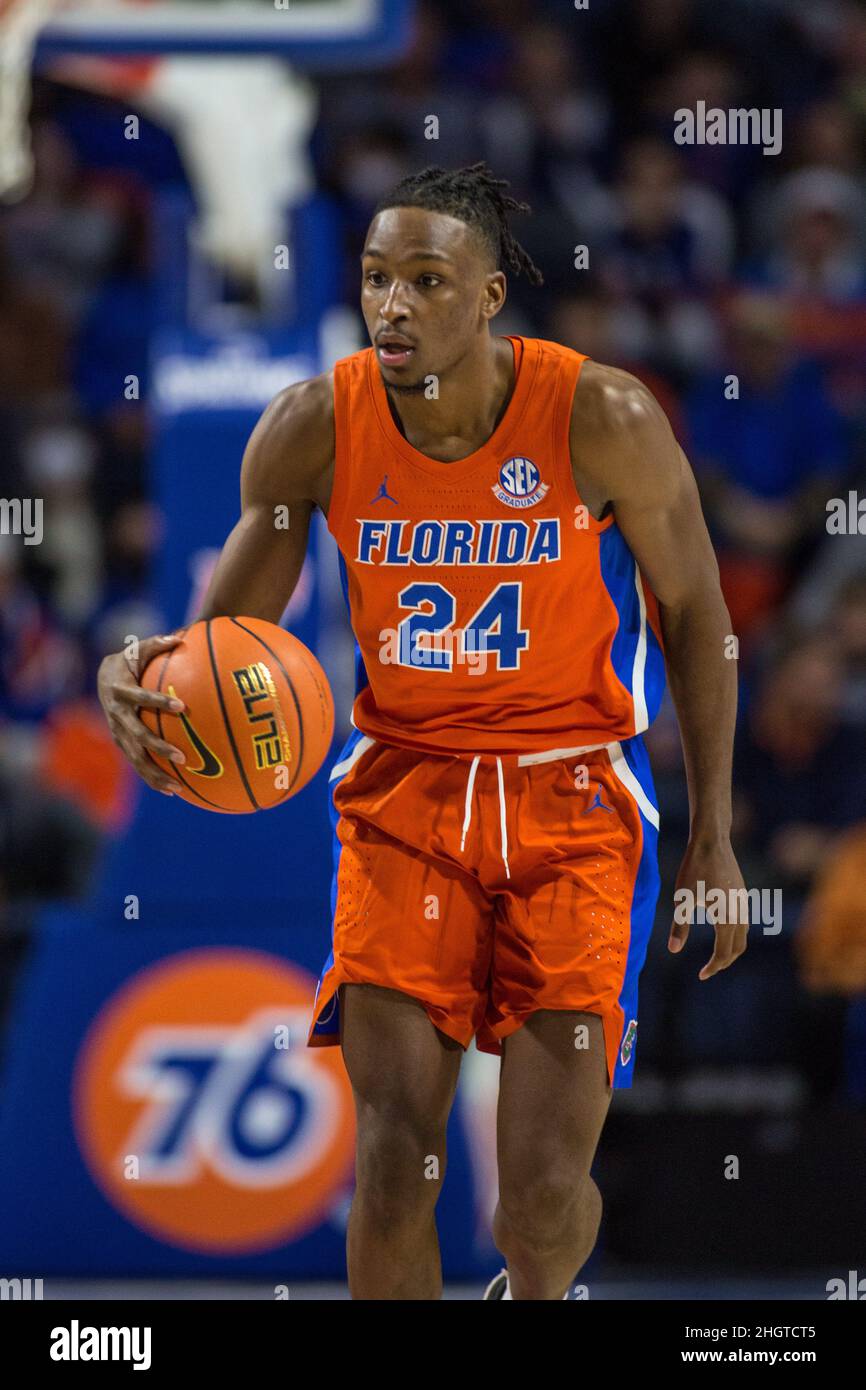 January 22, 2022: Florida Gators guard Phlandrous Fleming Jr. (24 ...