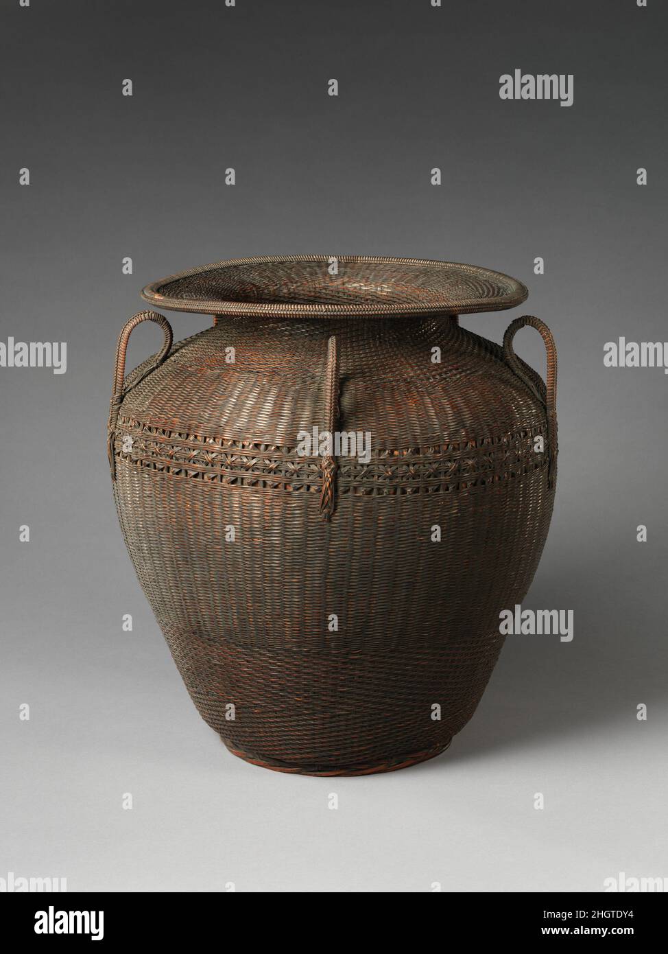 Large Karamono-Style Flower Basket (Hanakago) ca. 1870s–80s Hayakawa Sh ...