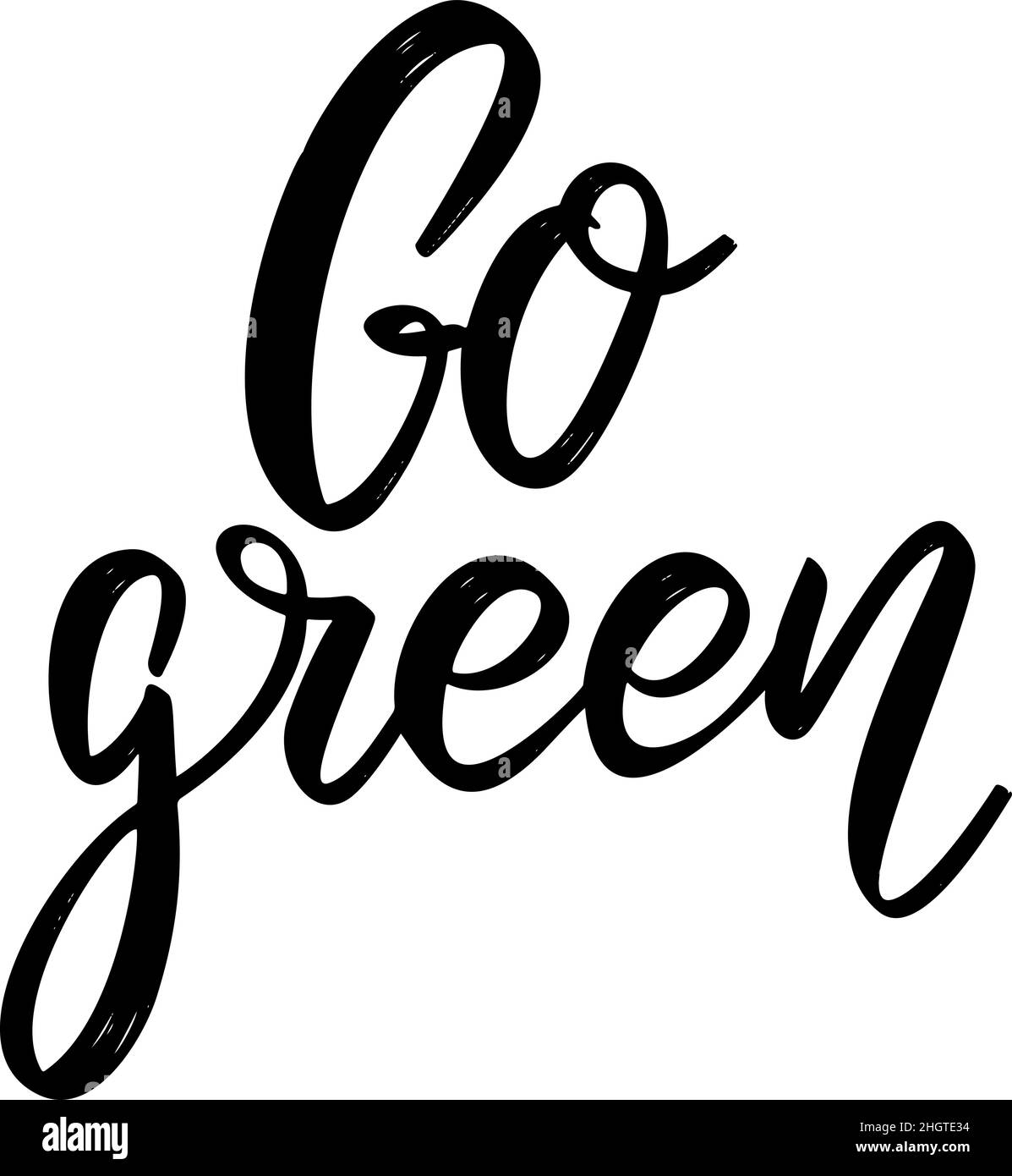 Go green logo Black and White Stock Photos & Images - Alamy