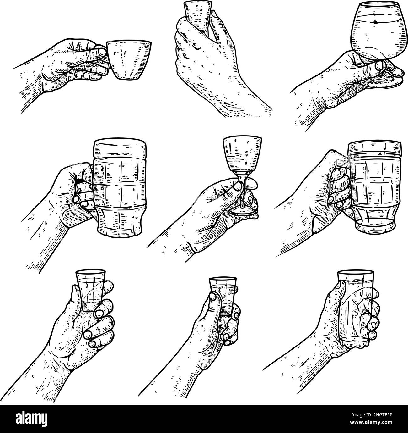 Person pouring wine Stock Vector Images - Alamy