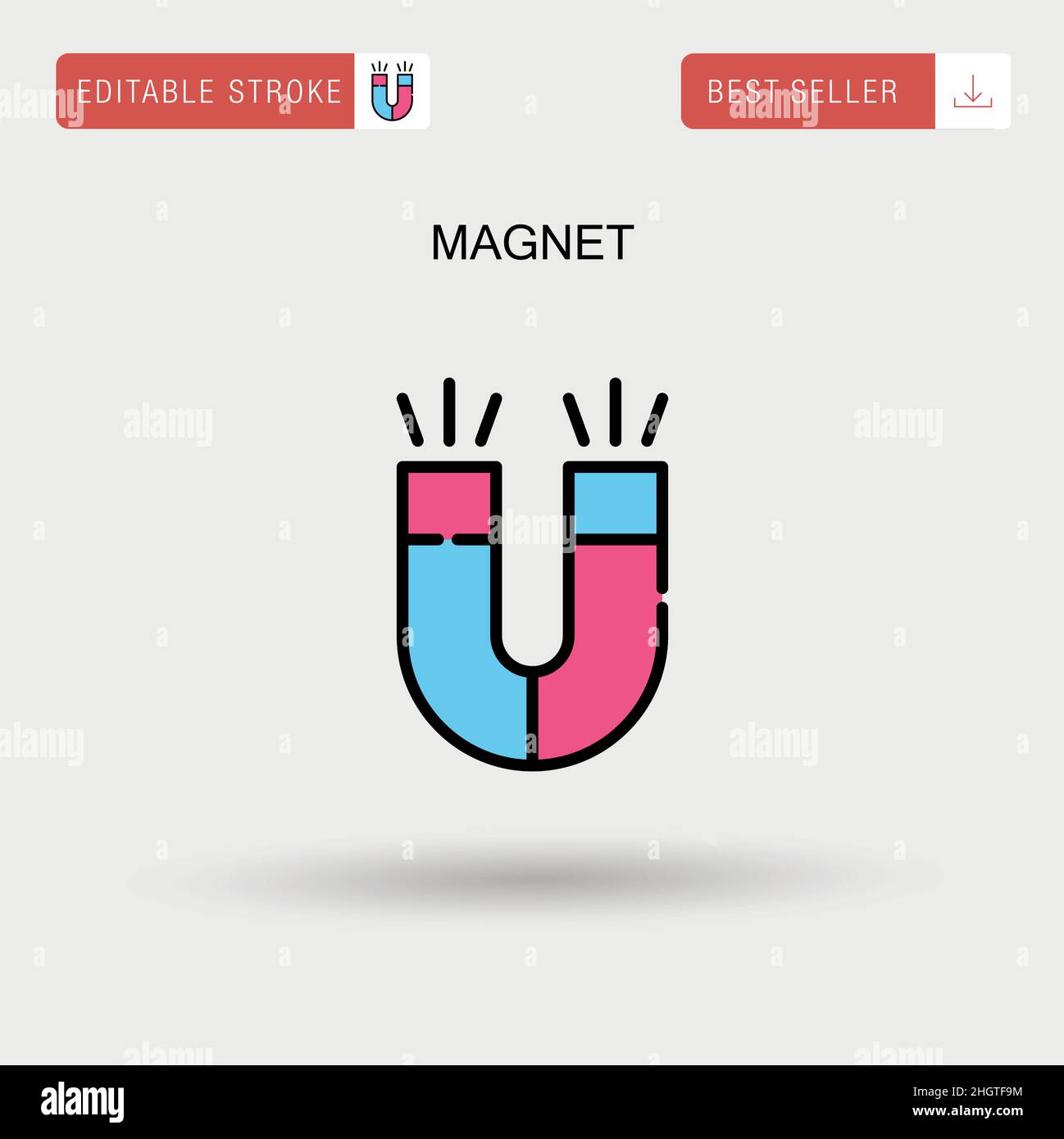 Magnet Simple vector icon Stock Vector Image & Art - Alamy