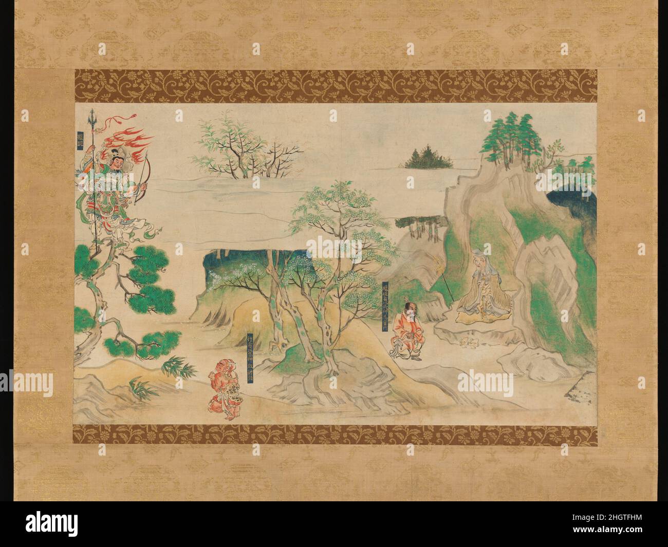 Scene from The Illustrated Legends of Jin’?ji Temple early 14th century ...