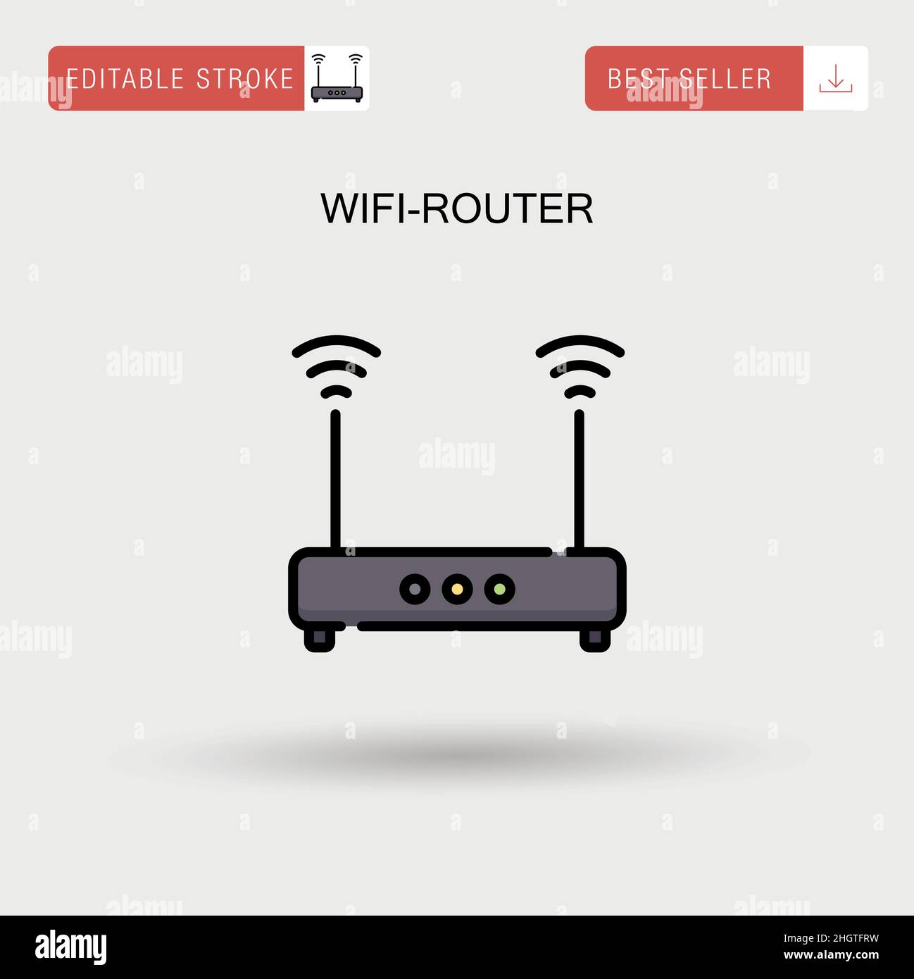 Wifi-router Simple vector icon Stock Vector Image & Art - Alamy