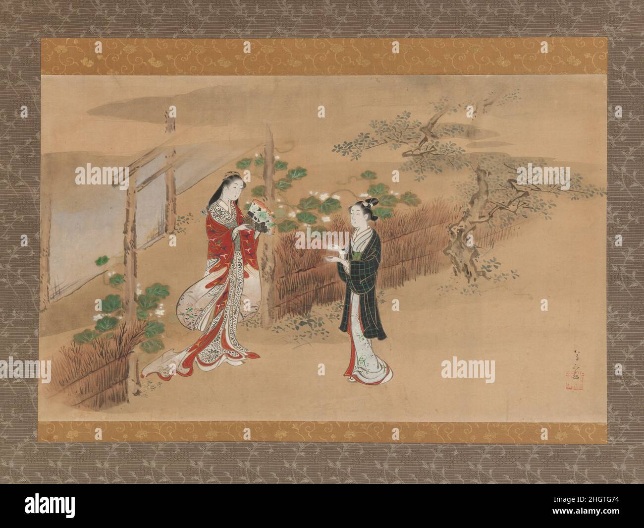 "Evening Faces" chapter from The Tale of Genji (Genji monogatari) 18th ...